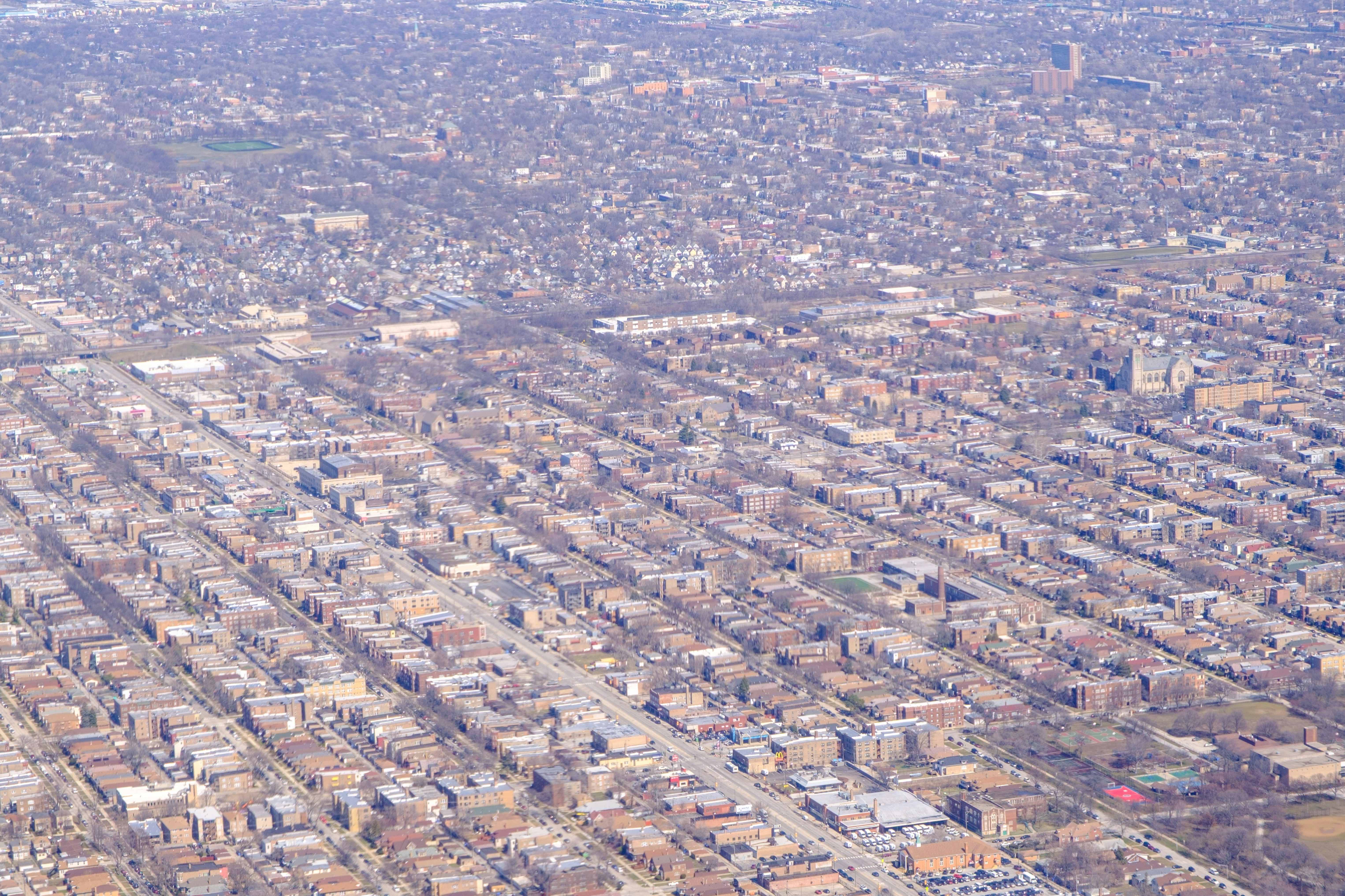 Urban Grid from Above: A Sea of Rectilinear Blocks