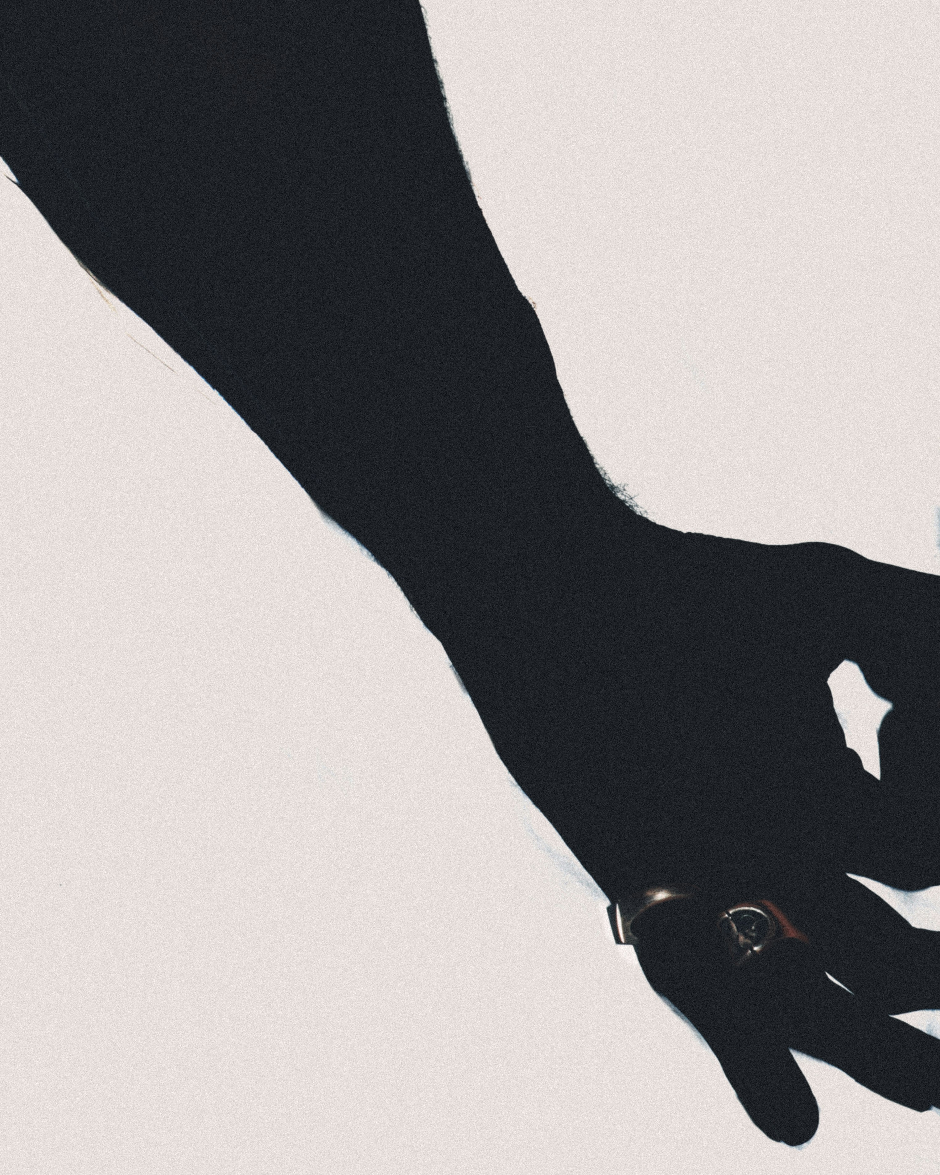 Silhouette of a Hand: Abstract Minimalism in Motion