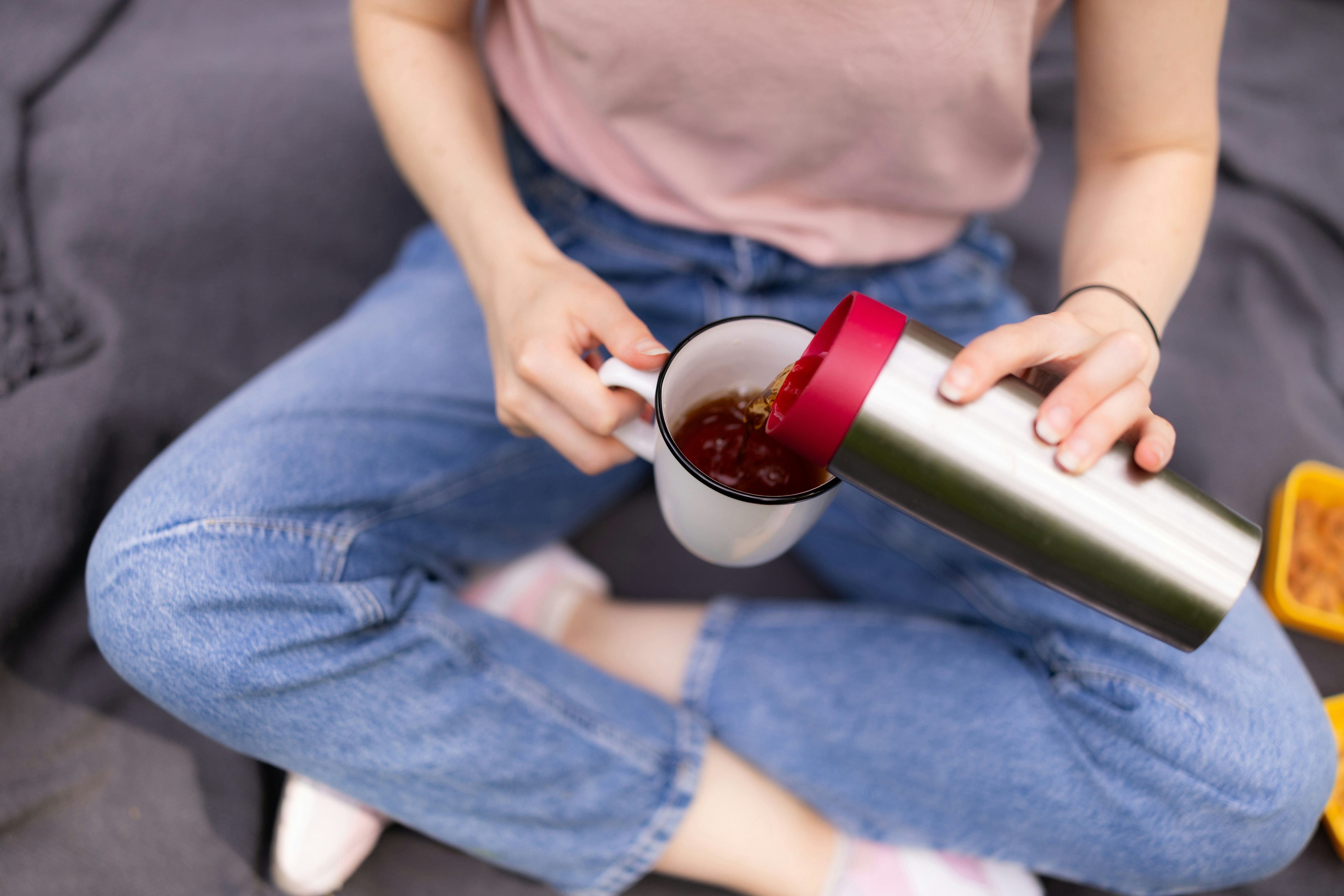 Pour & Pause: Morning Coffee Ritual in Soft Focus