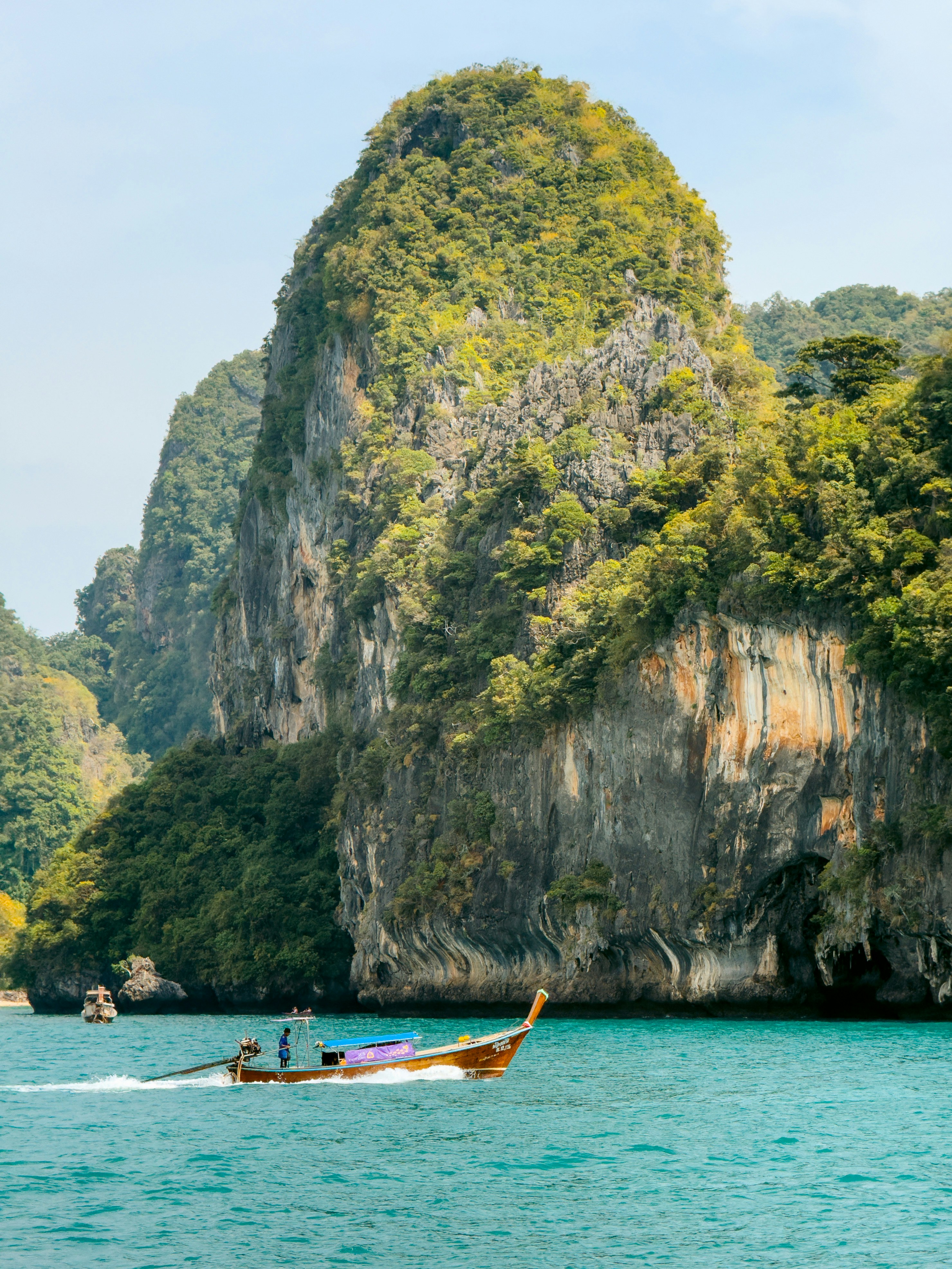 Emerald Archipelago: Limestone Peak Carved by Sea