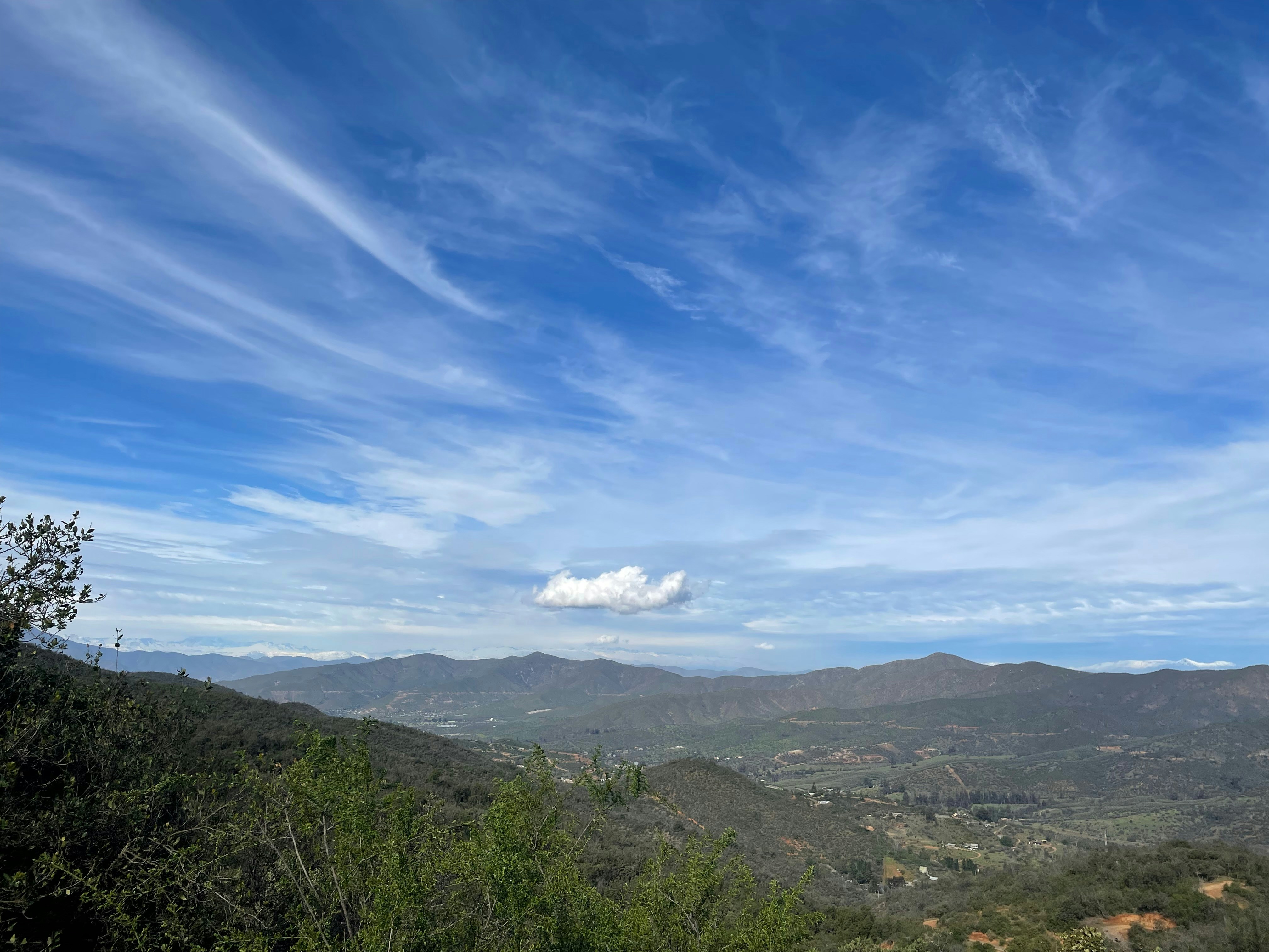 Above the Valley: A Quiet Run of Distant Peaks