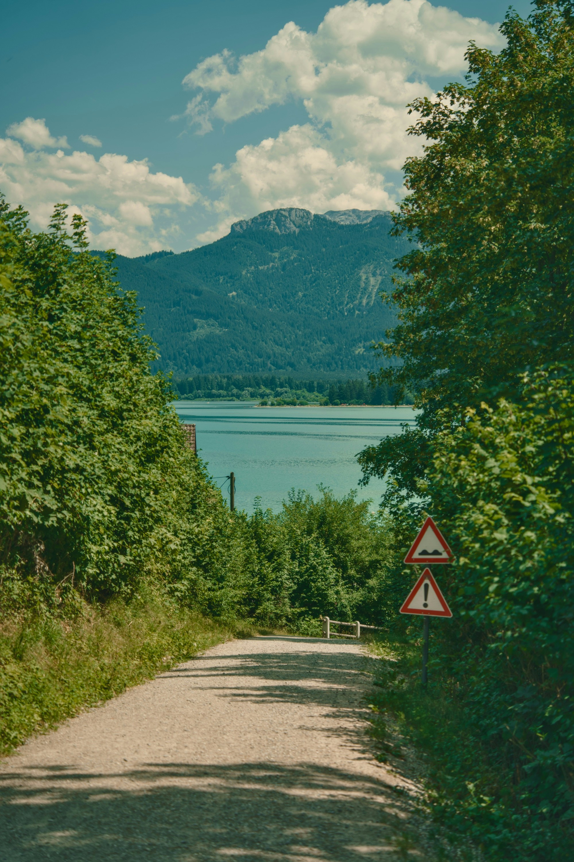 Trail to the Lake Under Quiet Peaks