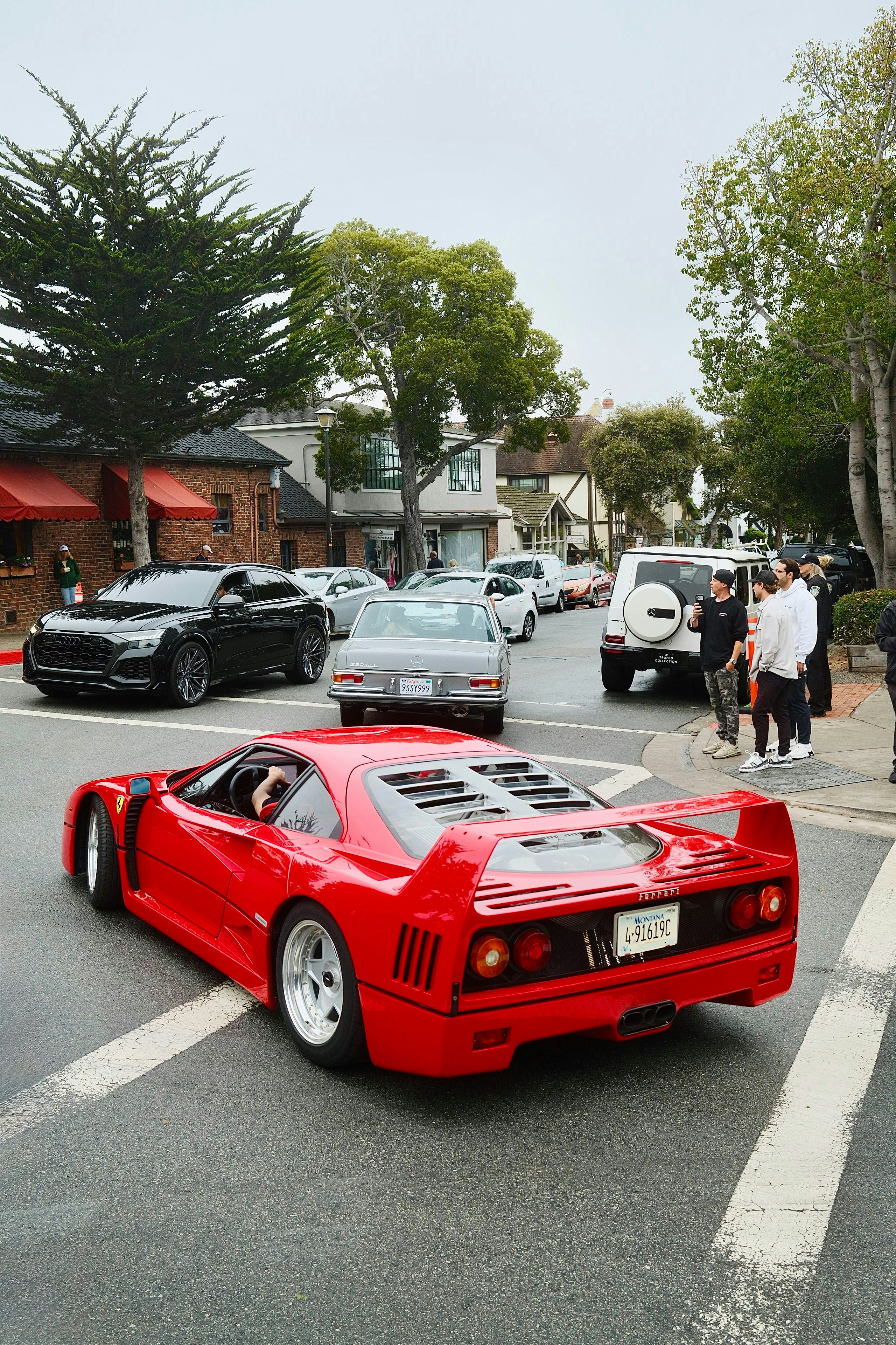 Red Ex Caliber on Bay Area Street