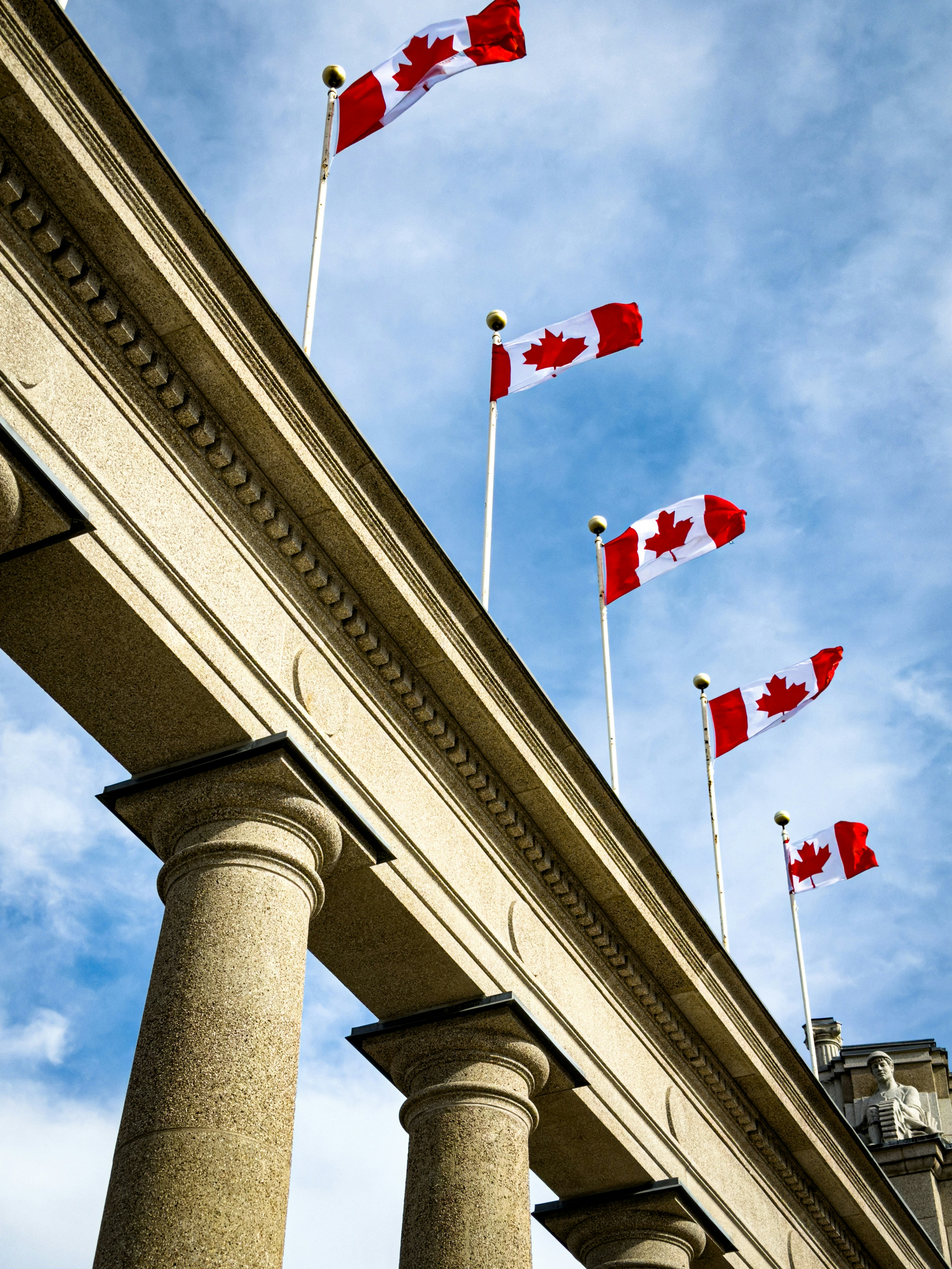 Flaglines over the Classical Portico