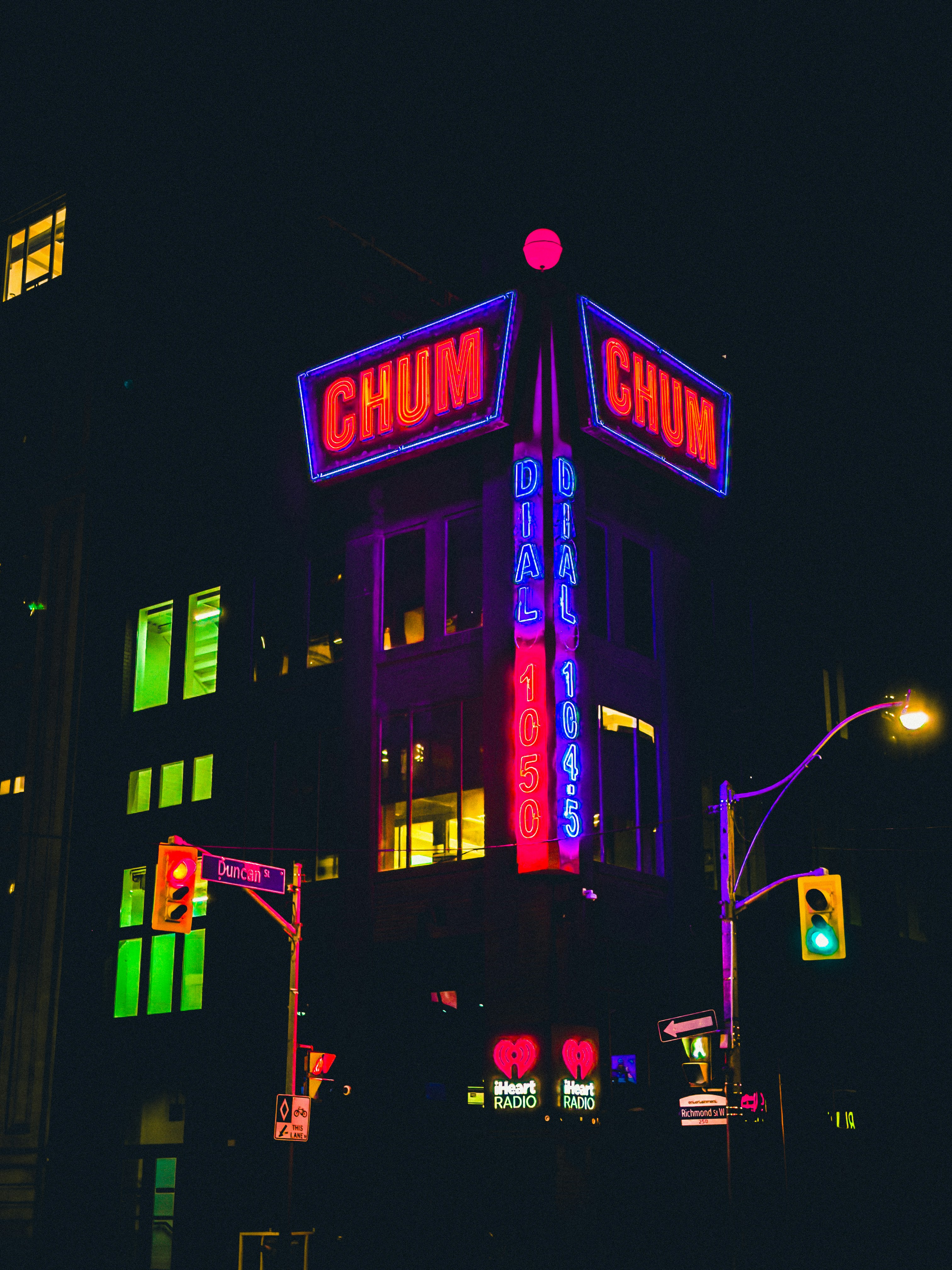 Neon Nights at the CHUM Building