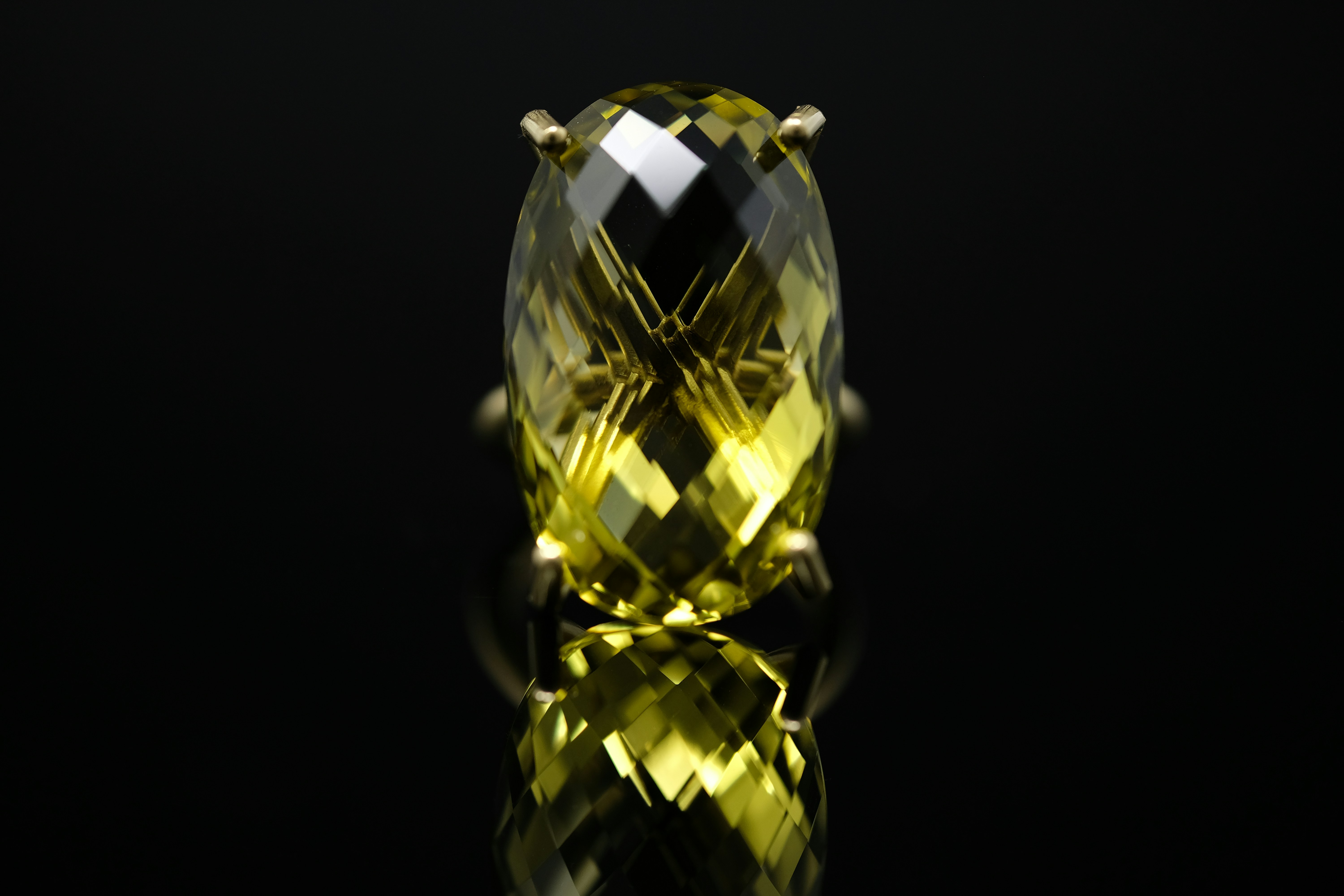 Golden Facet in a Velvet Void