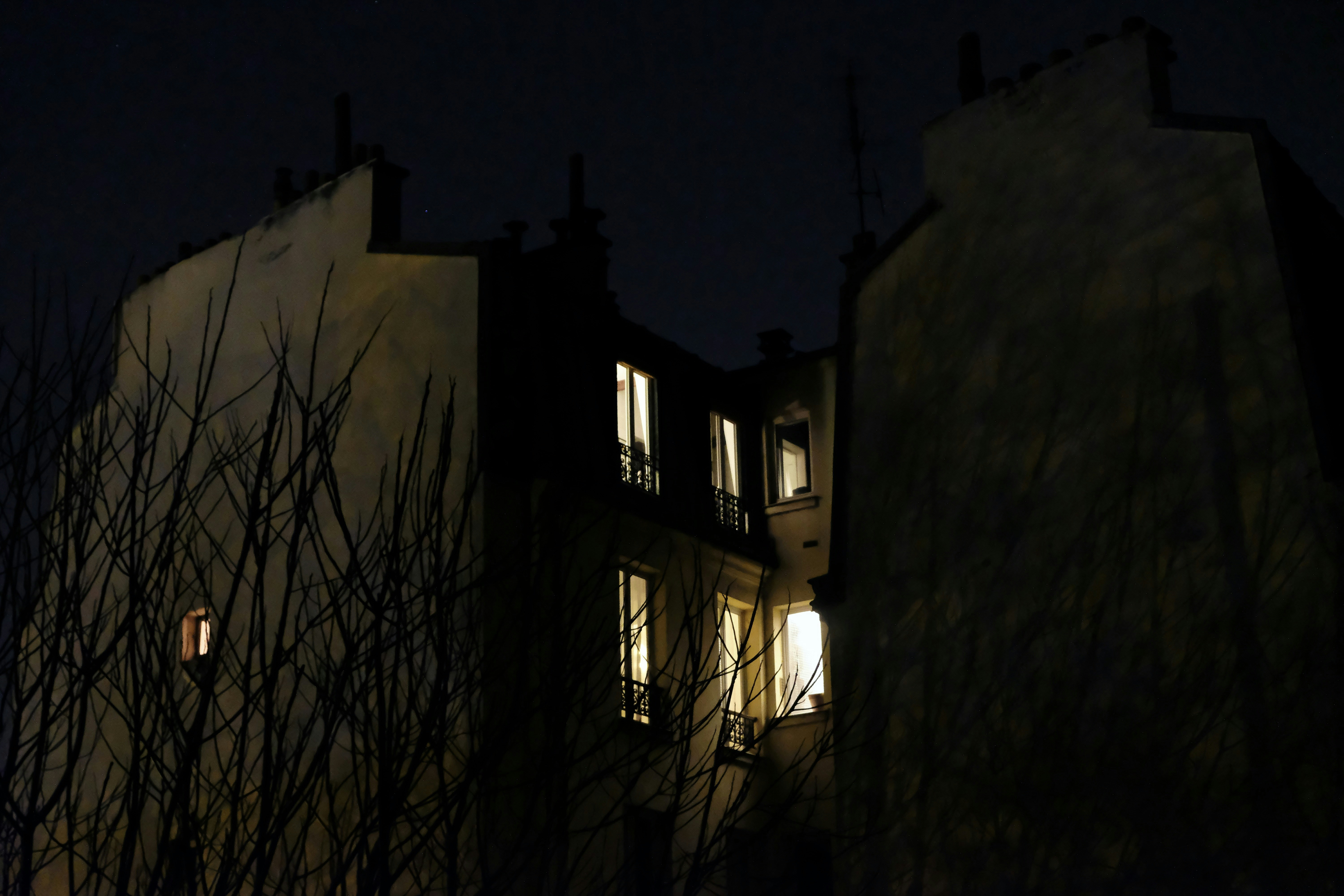 Luminous Windows in a Quiet Night