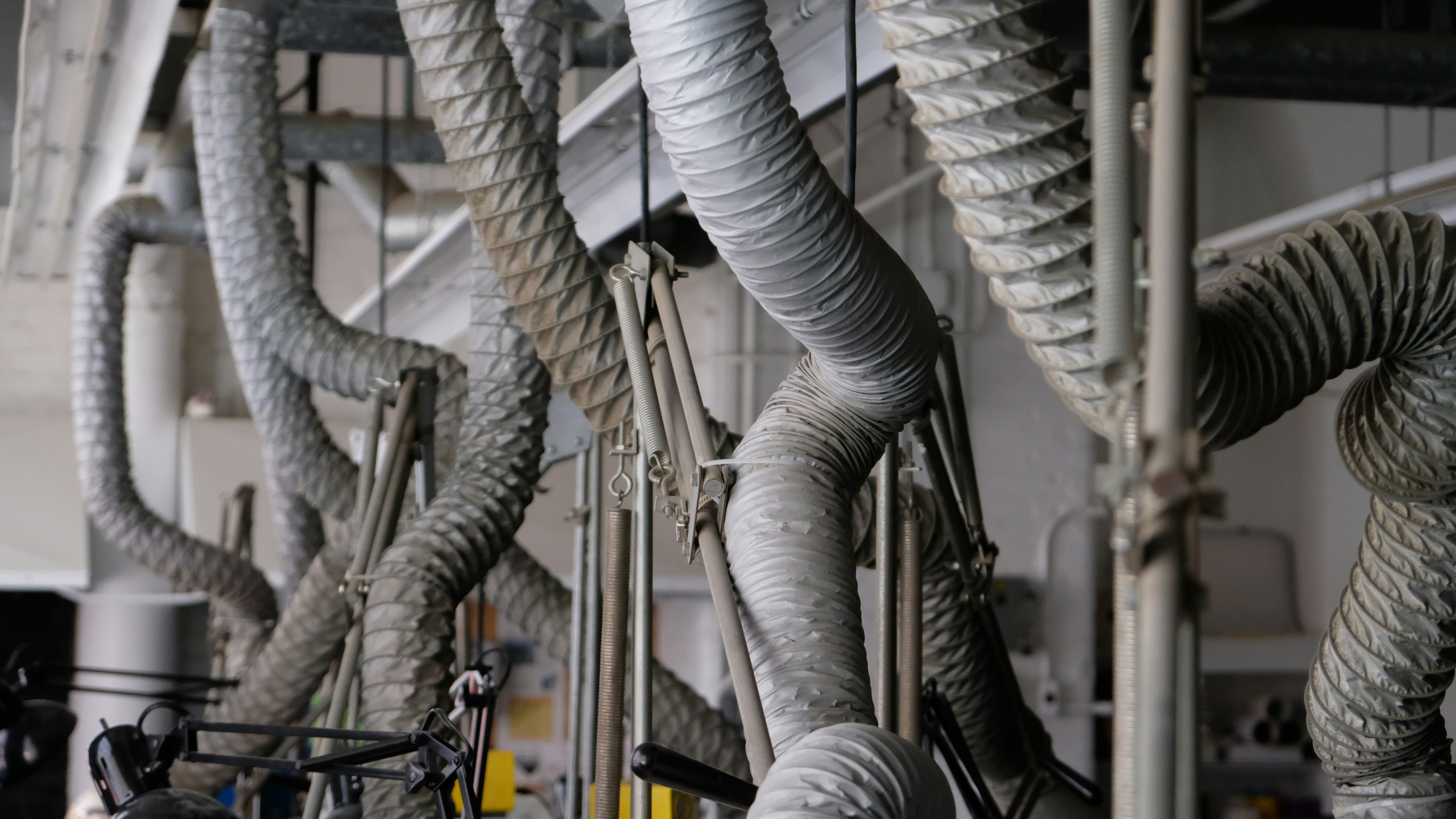 Industrial Veins: A Labyrinth of Ducts and Hoses