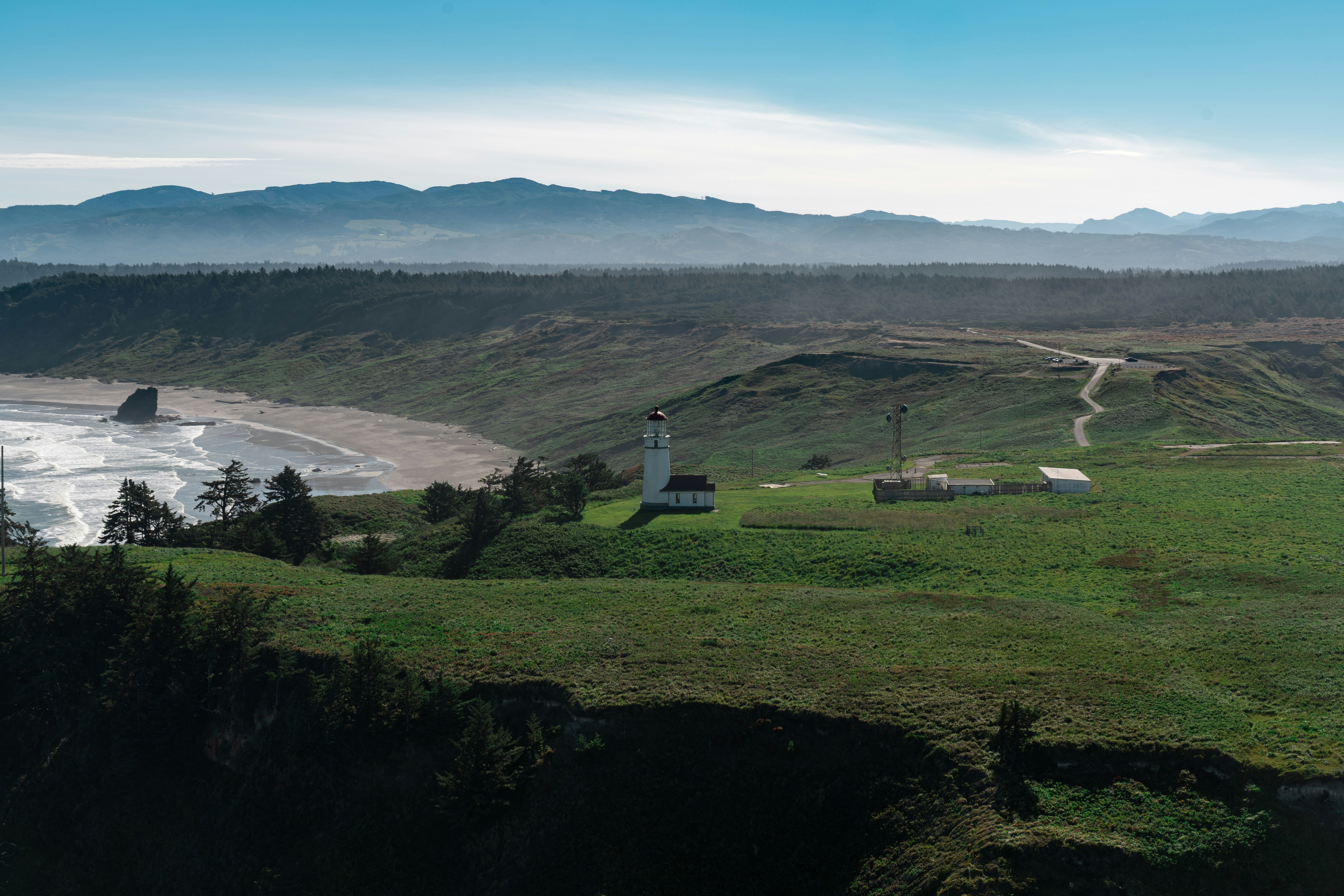 Lighthouse Sentinel Over the Wind-washed Cliffs