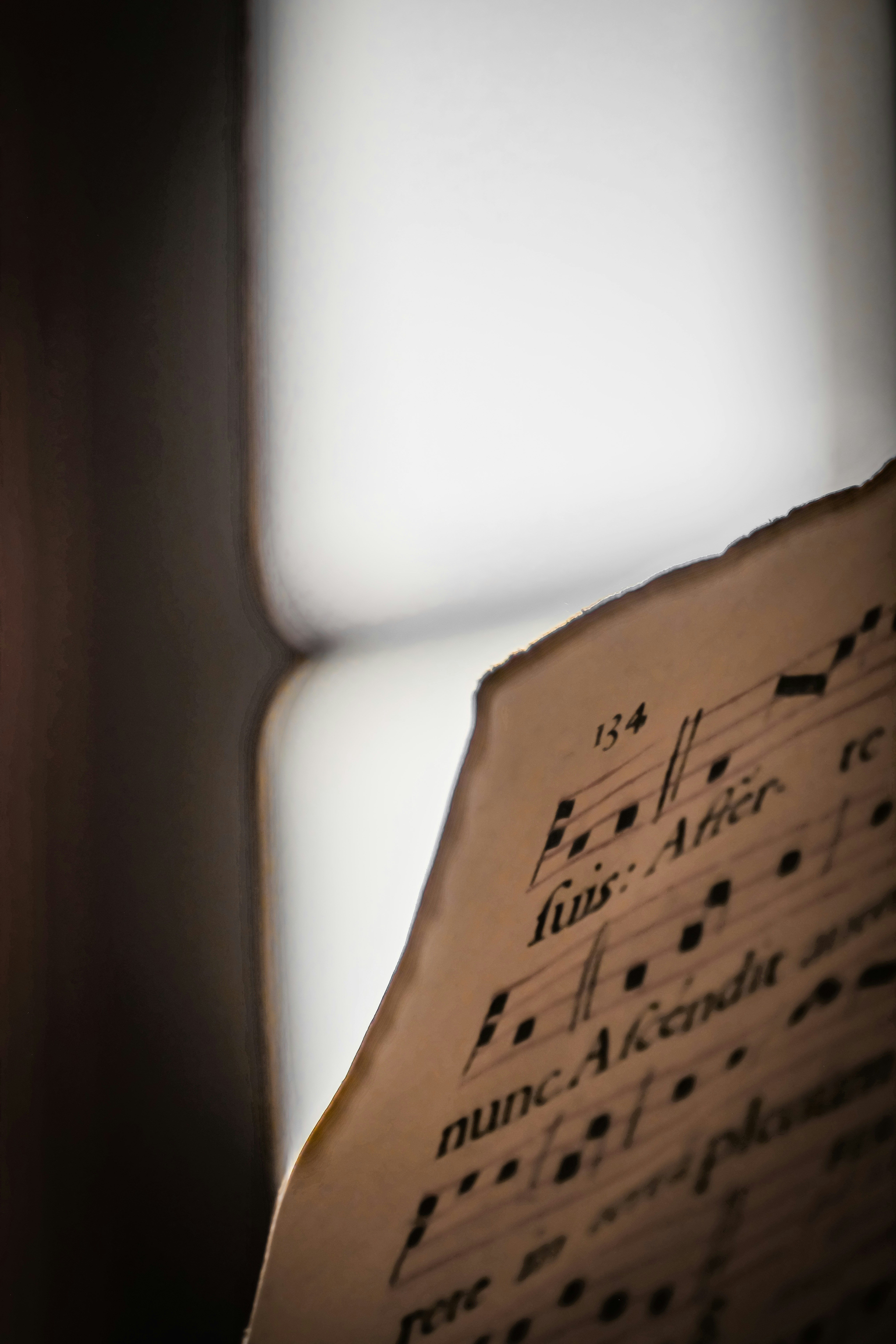 Song Sheet in Soft Focus: Quiet Piano Corners