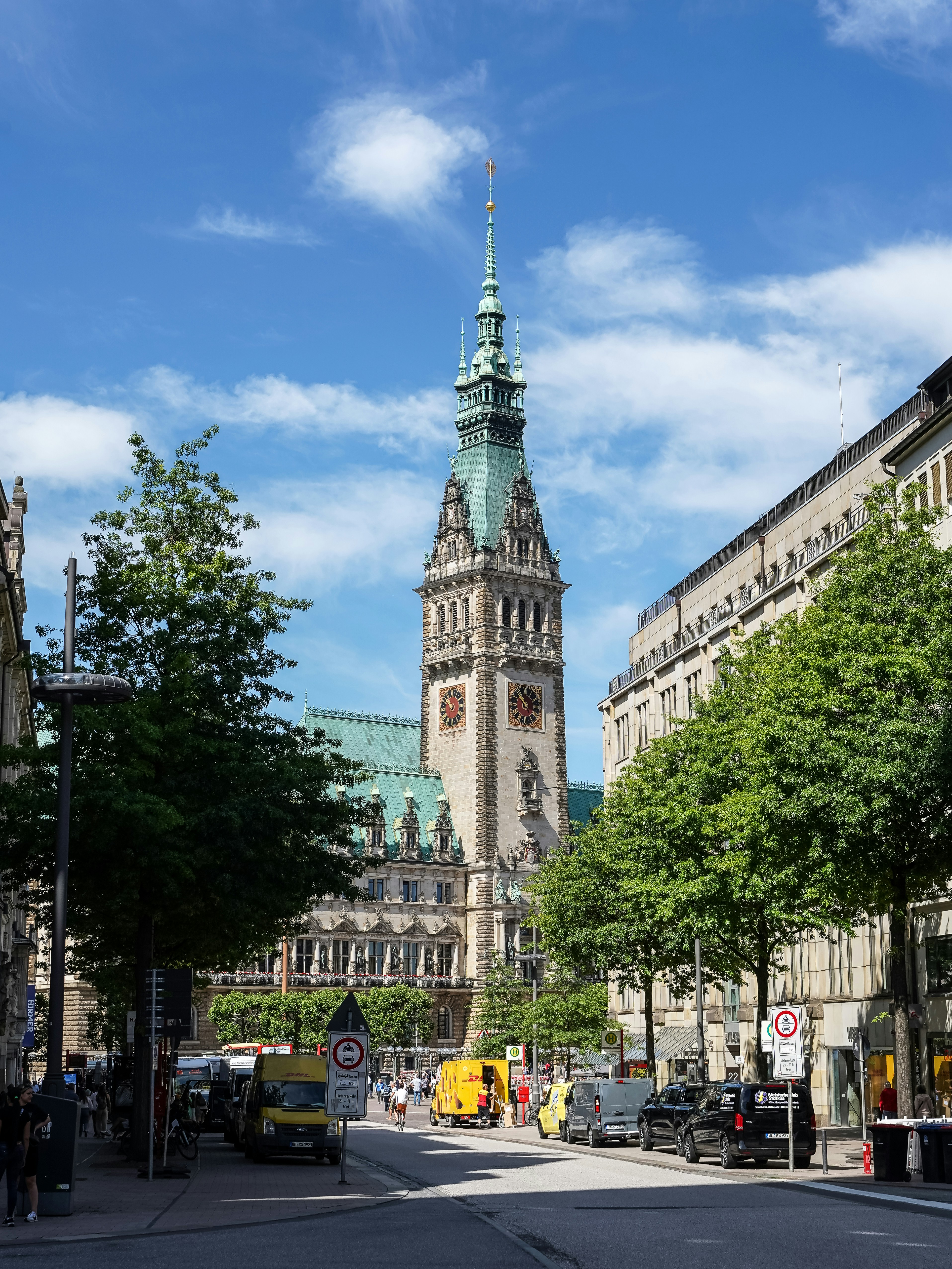 City Clocktower Bold in Blue Sky