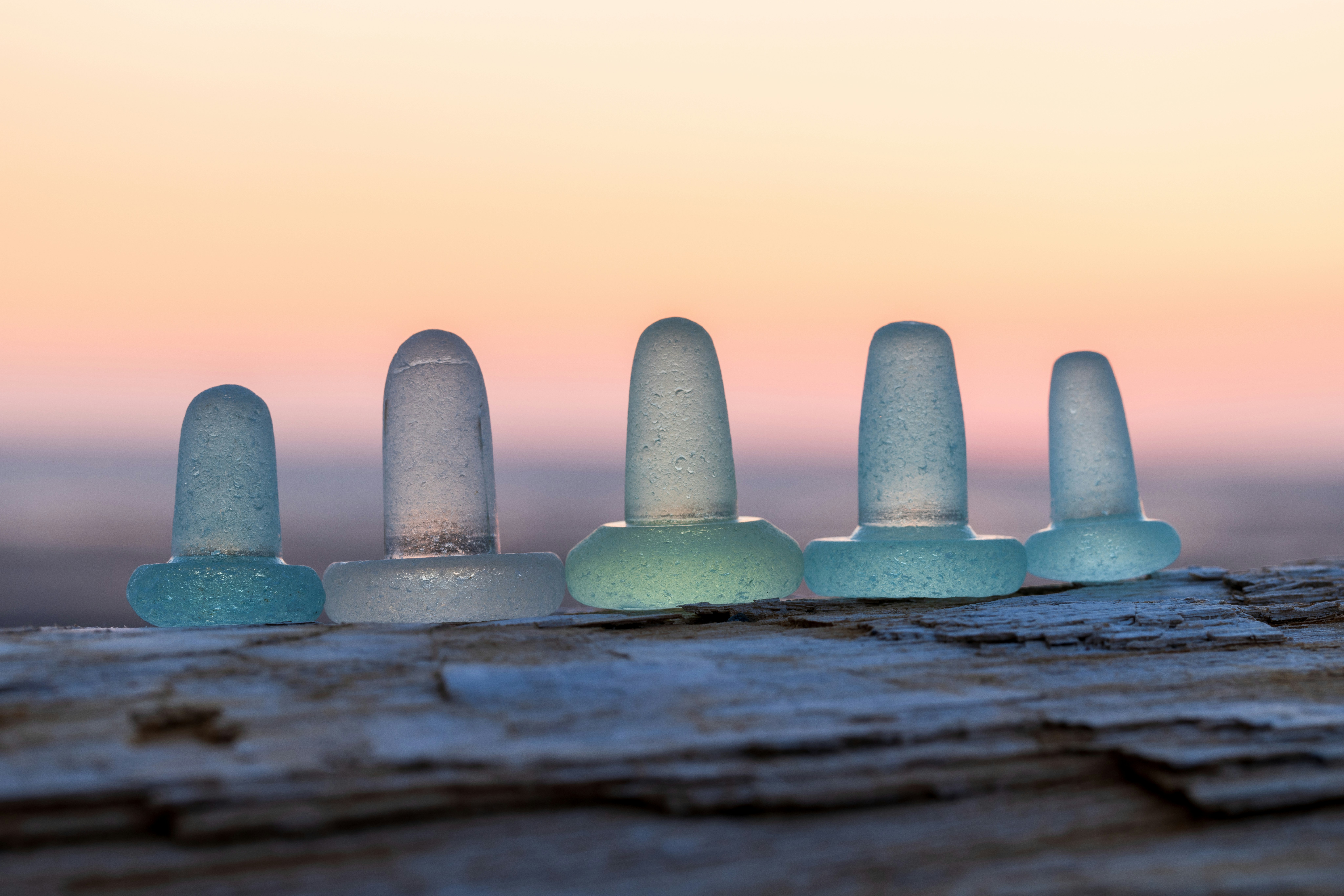 Pastel Pegs at Dawn