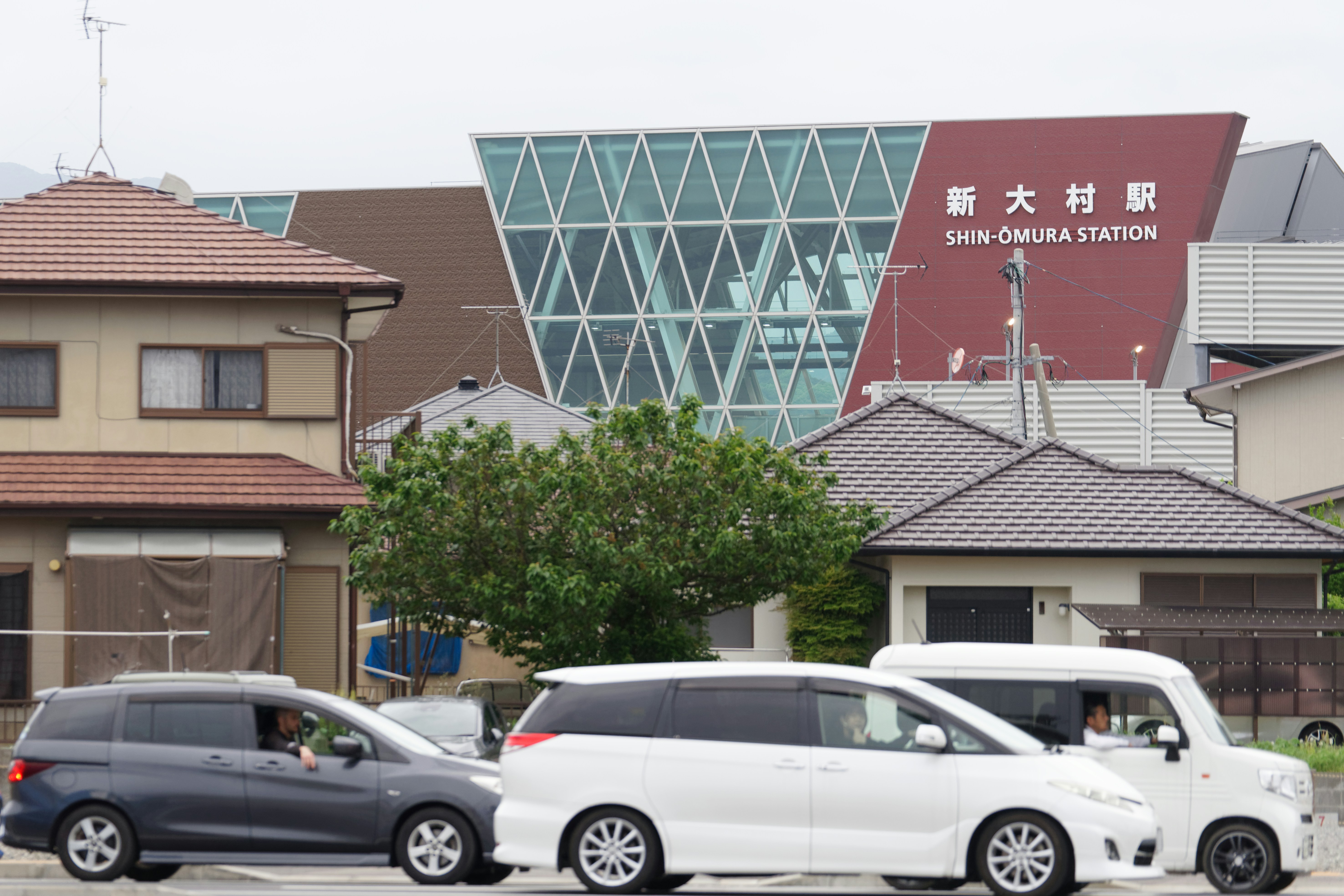 Shin-Omura Station Above the Quiet Street