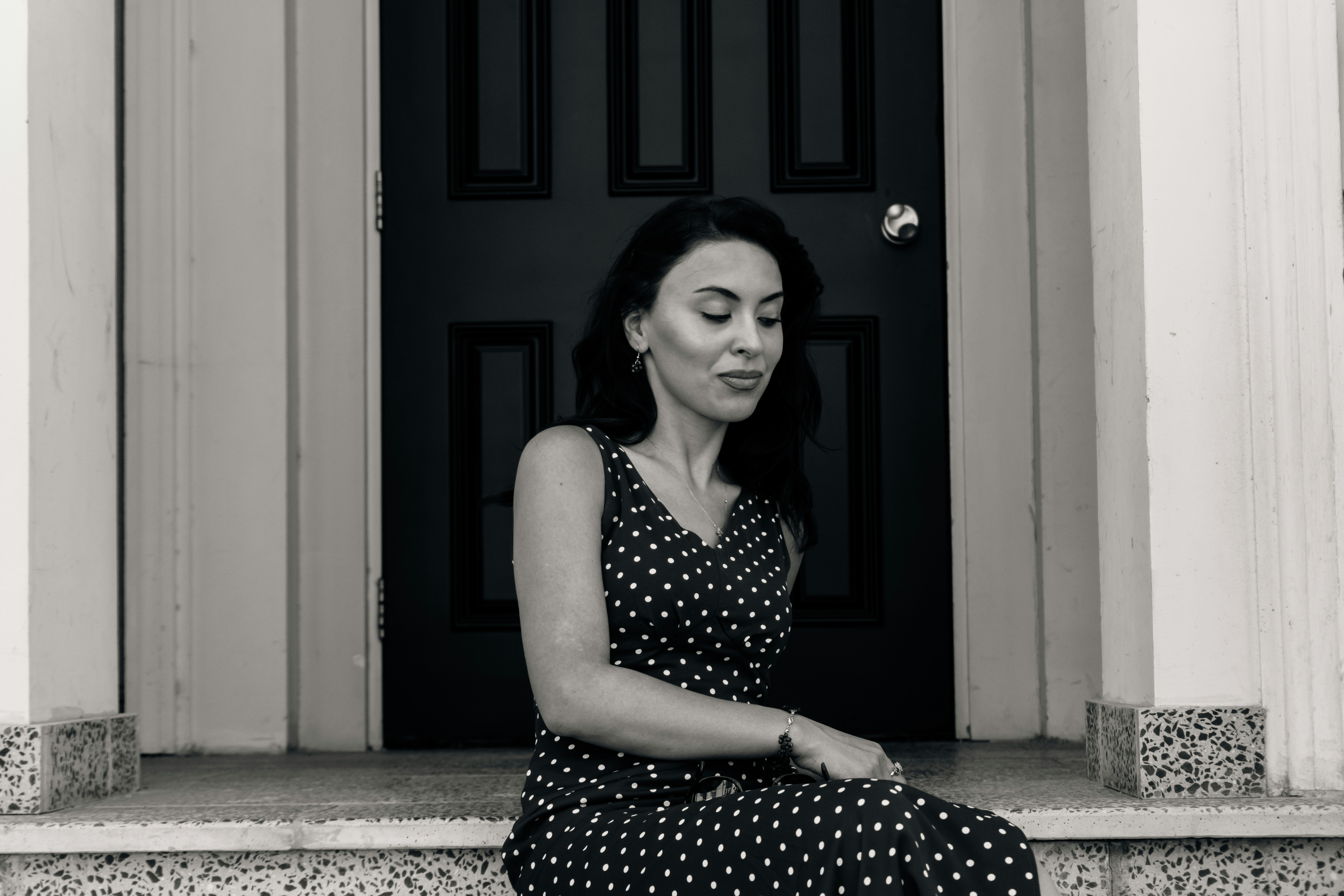 Polished Poise on the Front Step