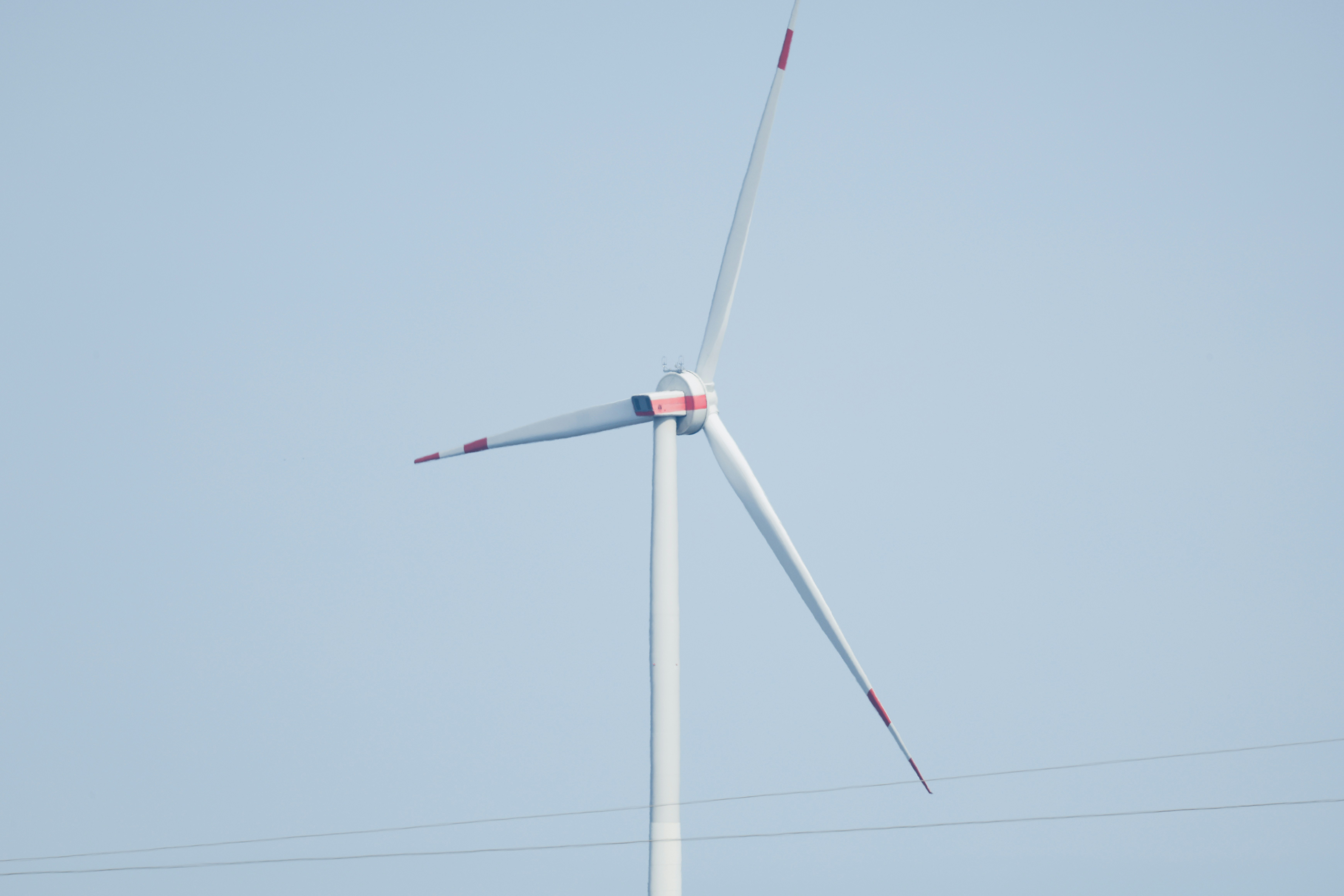 Whispering Giant: A Wind Turbine Reaches for a Clear Sky