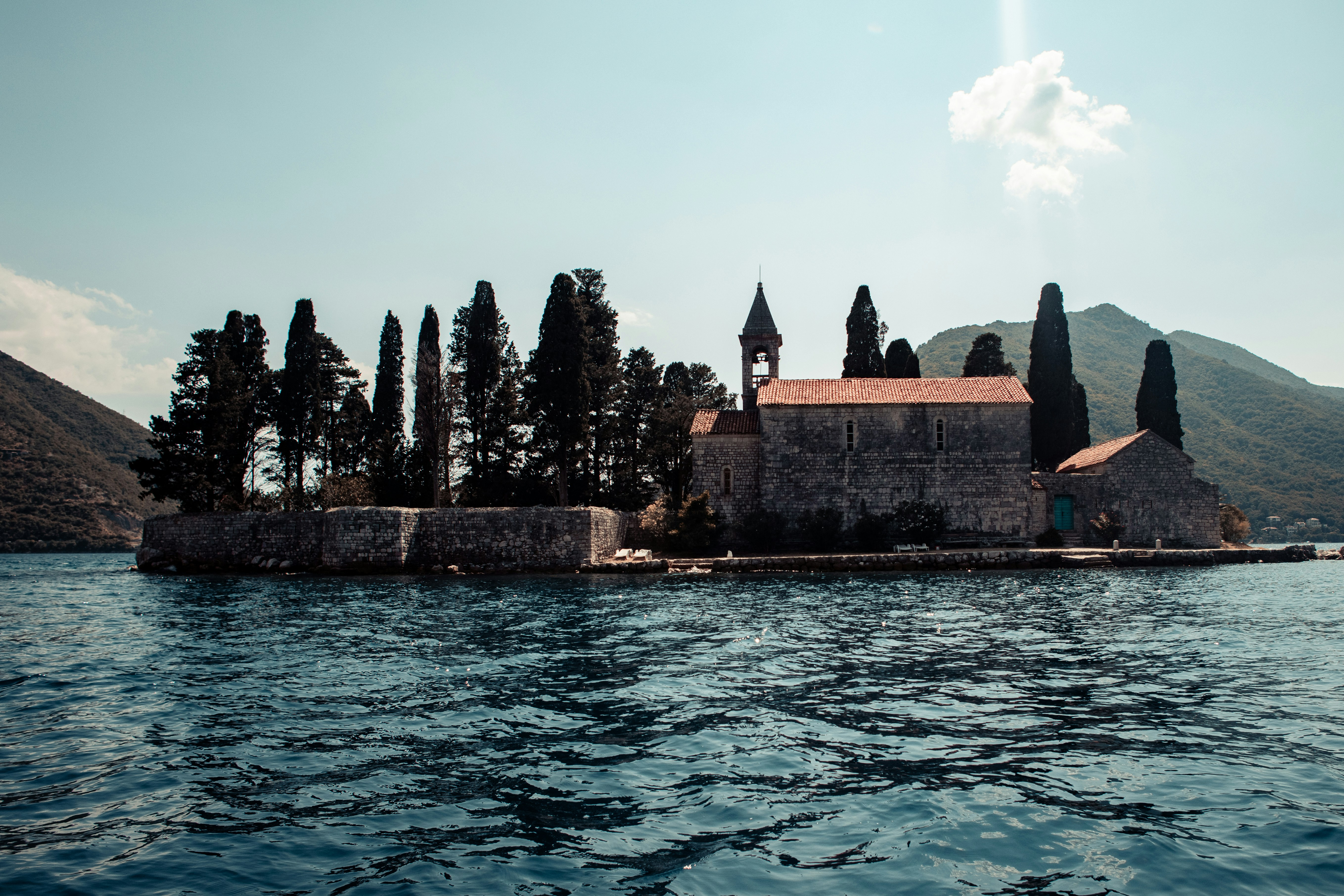 Stone Chapel on a Quiet Adriatic Cove