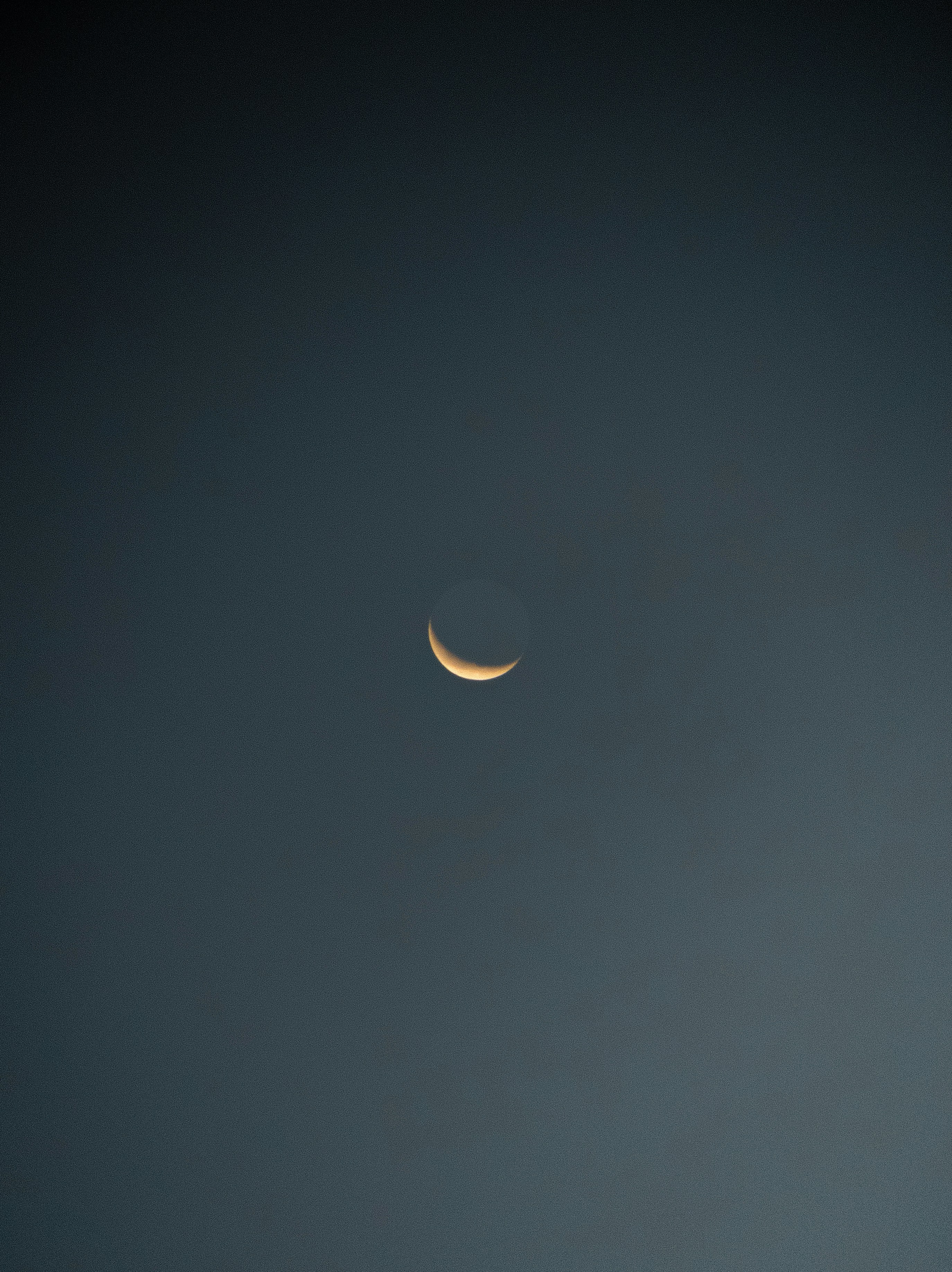 Crescent in Quiet Skies