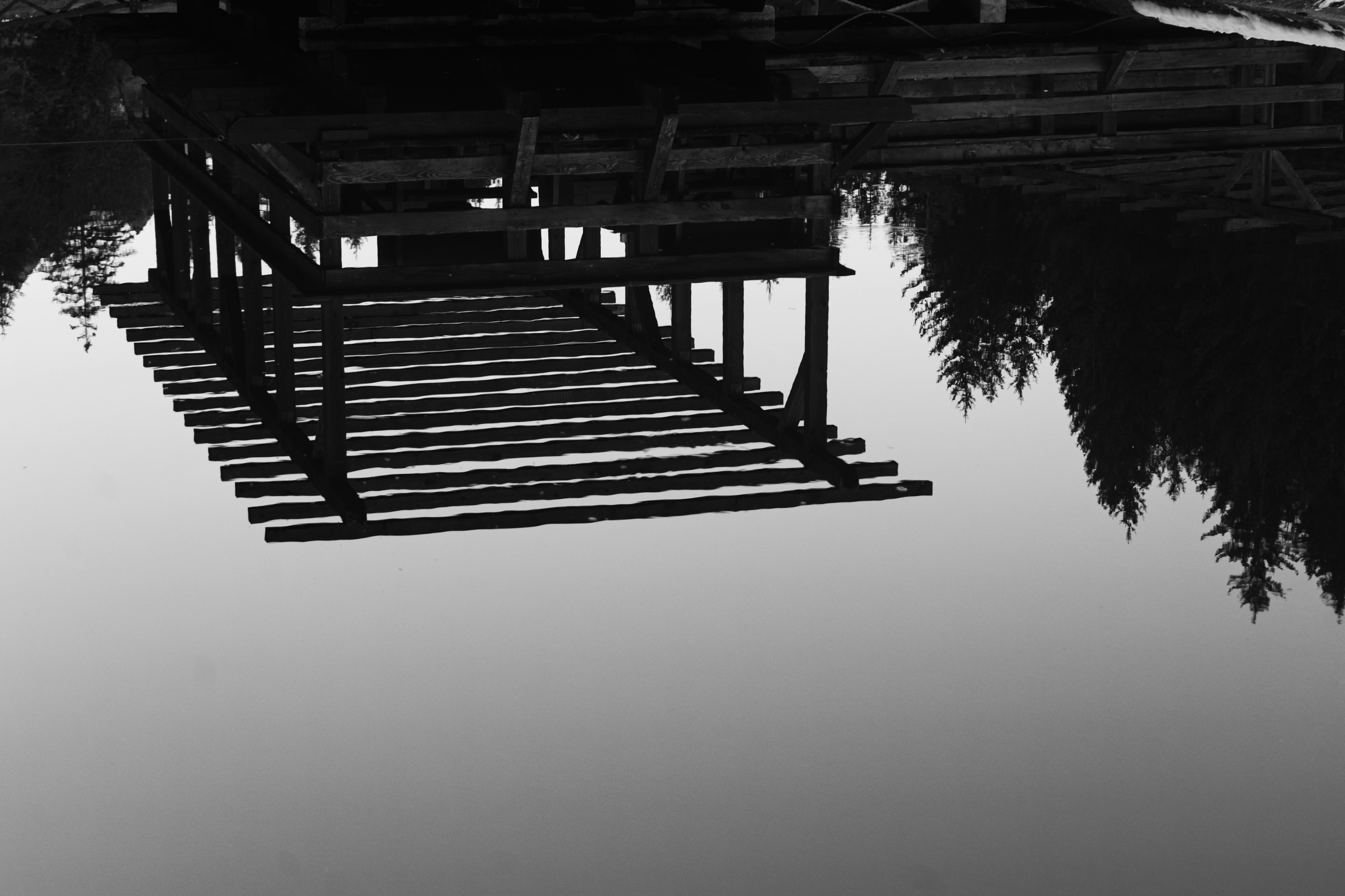 Upside-Down Dock in Silent Water