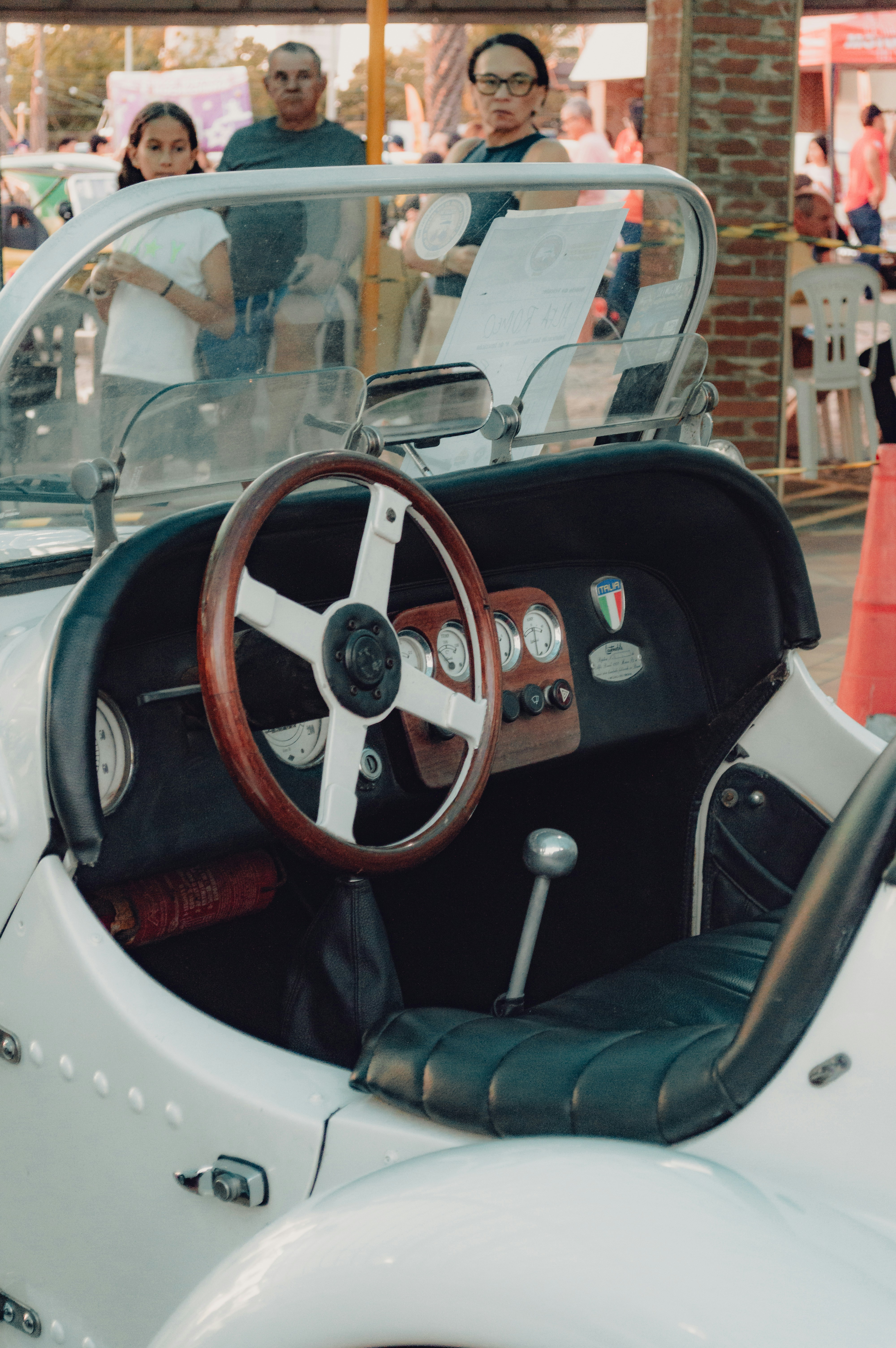 Vintage cockpit Meets Sunday Car Show