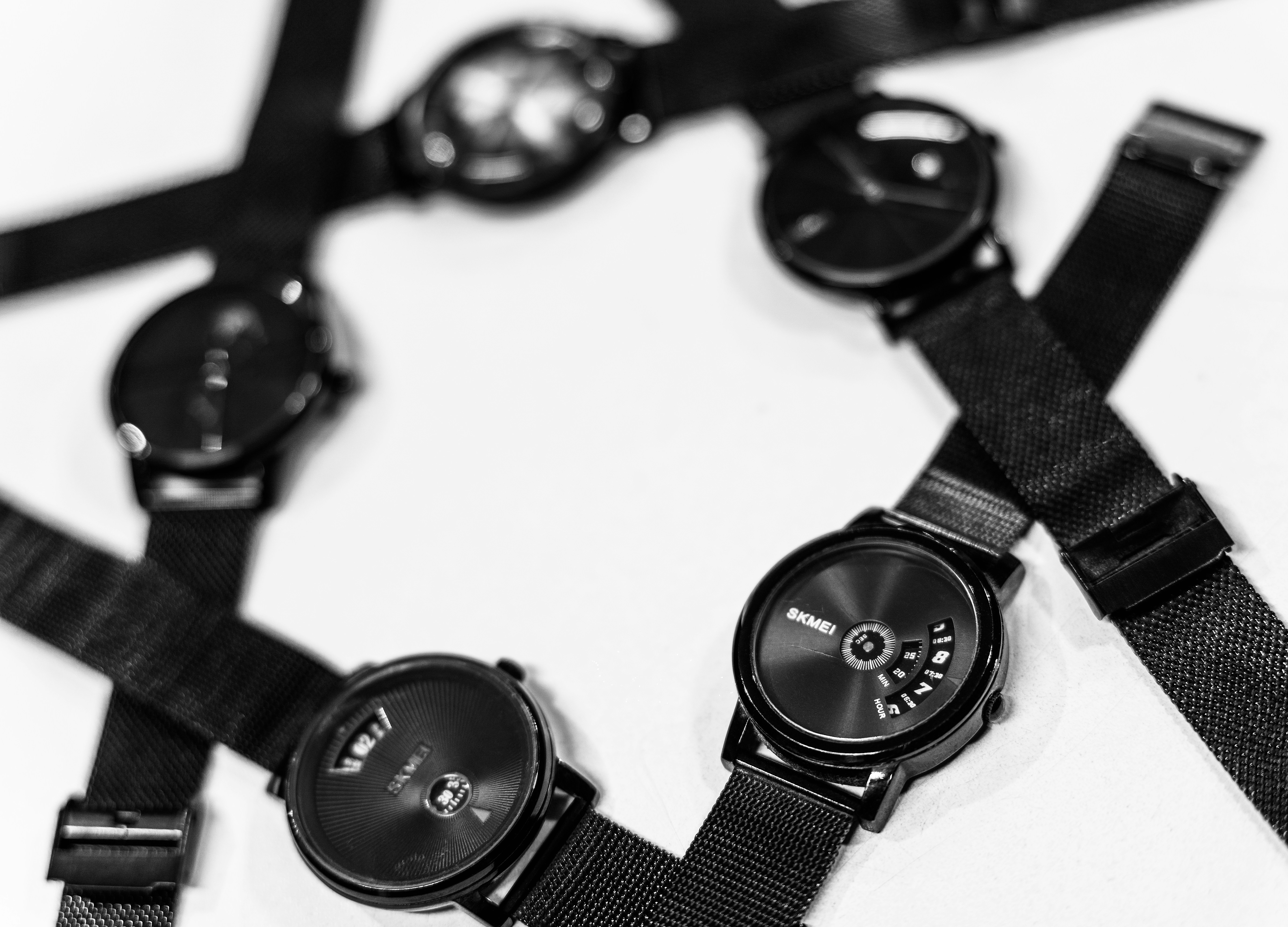 Monochrome Chronographs: A Portrait of Strapped Timepieces