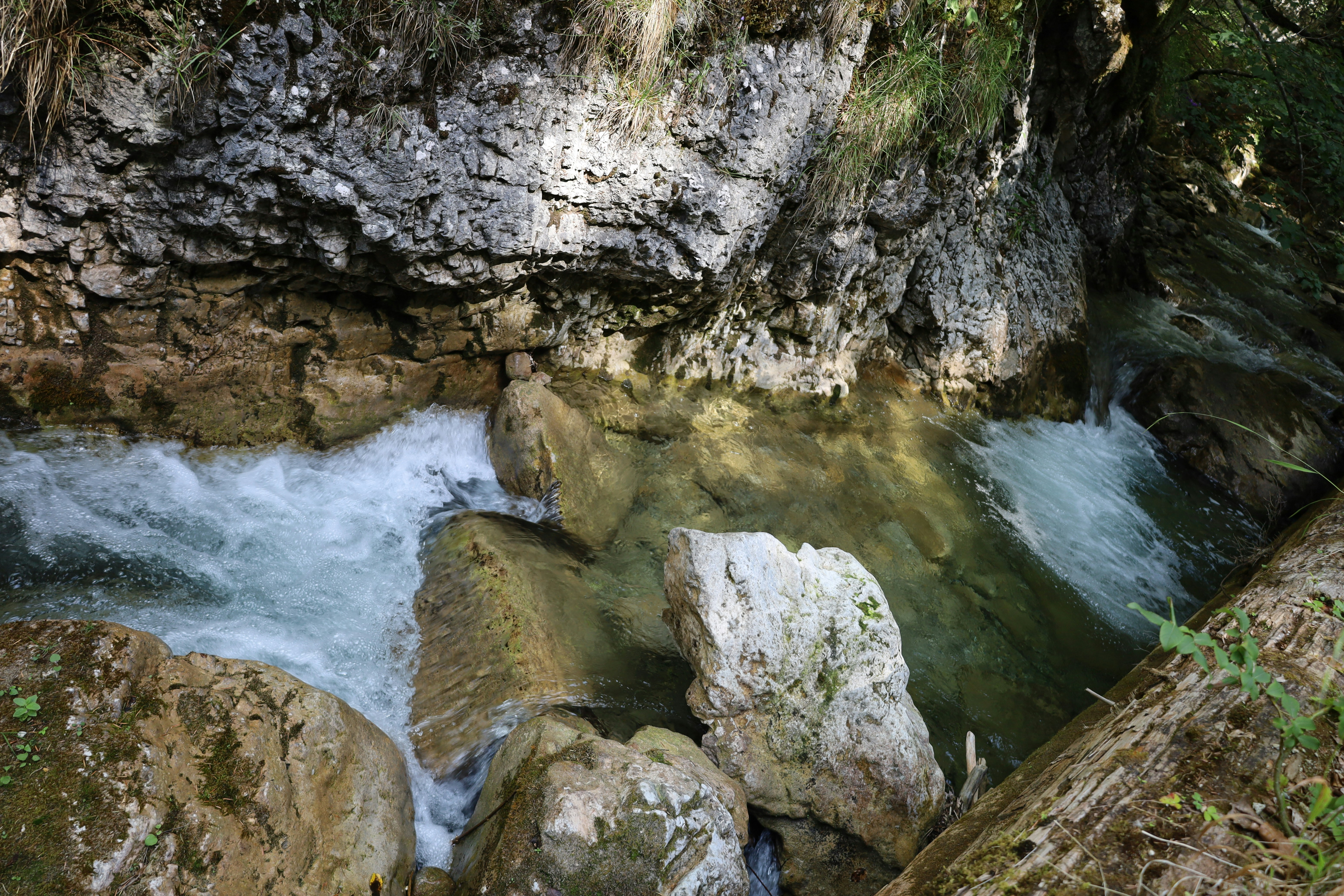 Rushing Stream in a Rocky Gorge