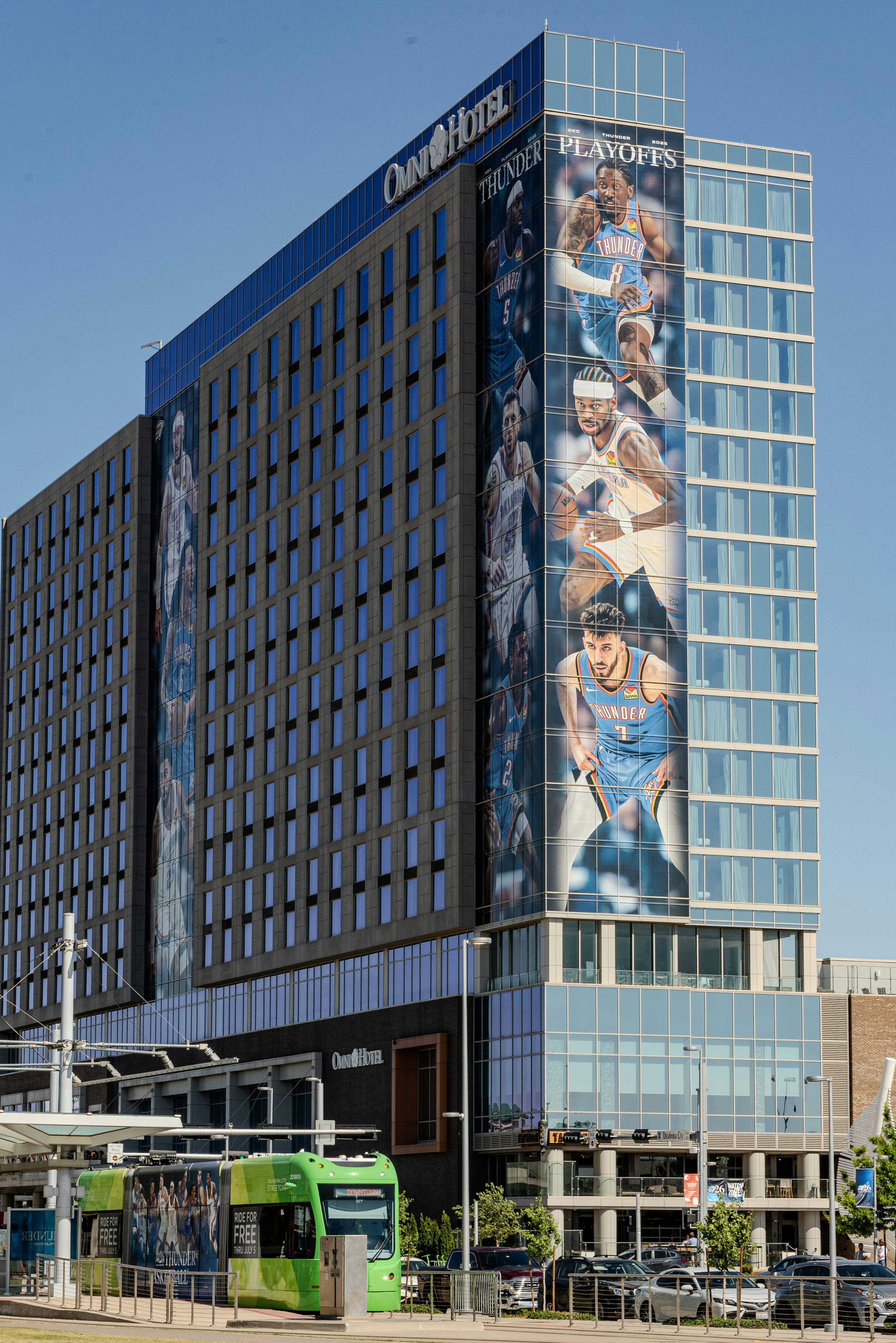 Cityscape Banner: A Sky-High Portrait on a Modern Hotel