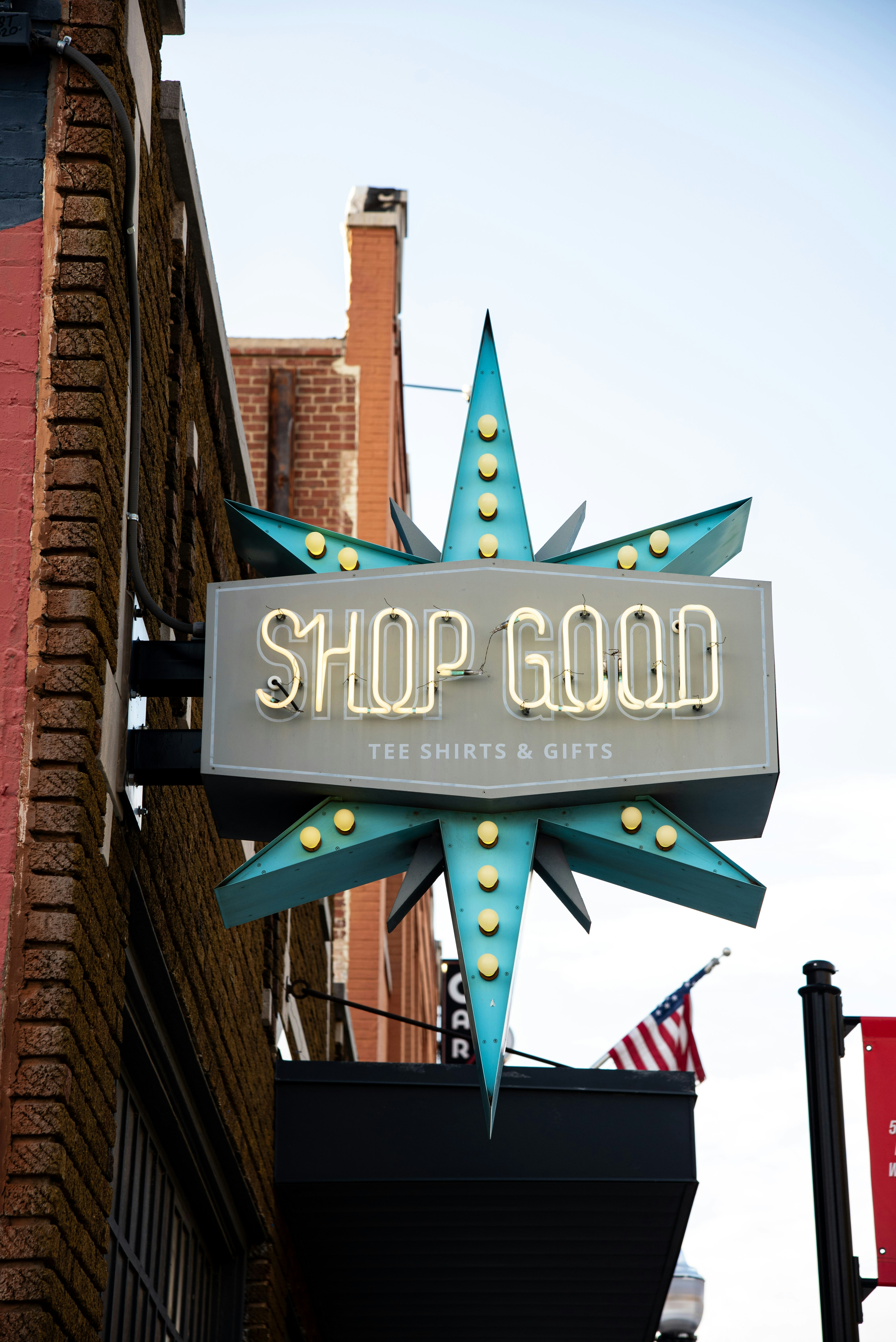 Neon Star Sign: Shop Good Light Beyond Brick Facades