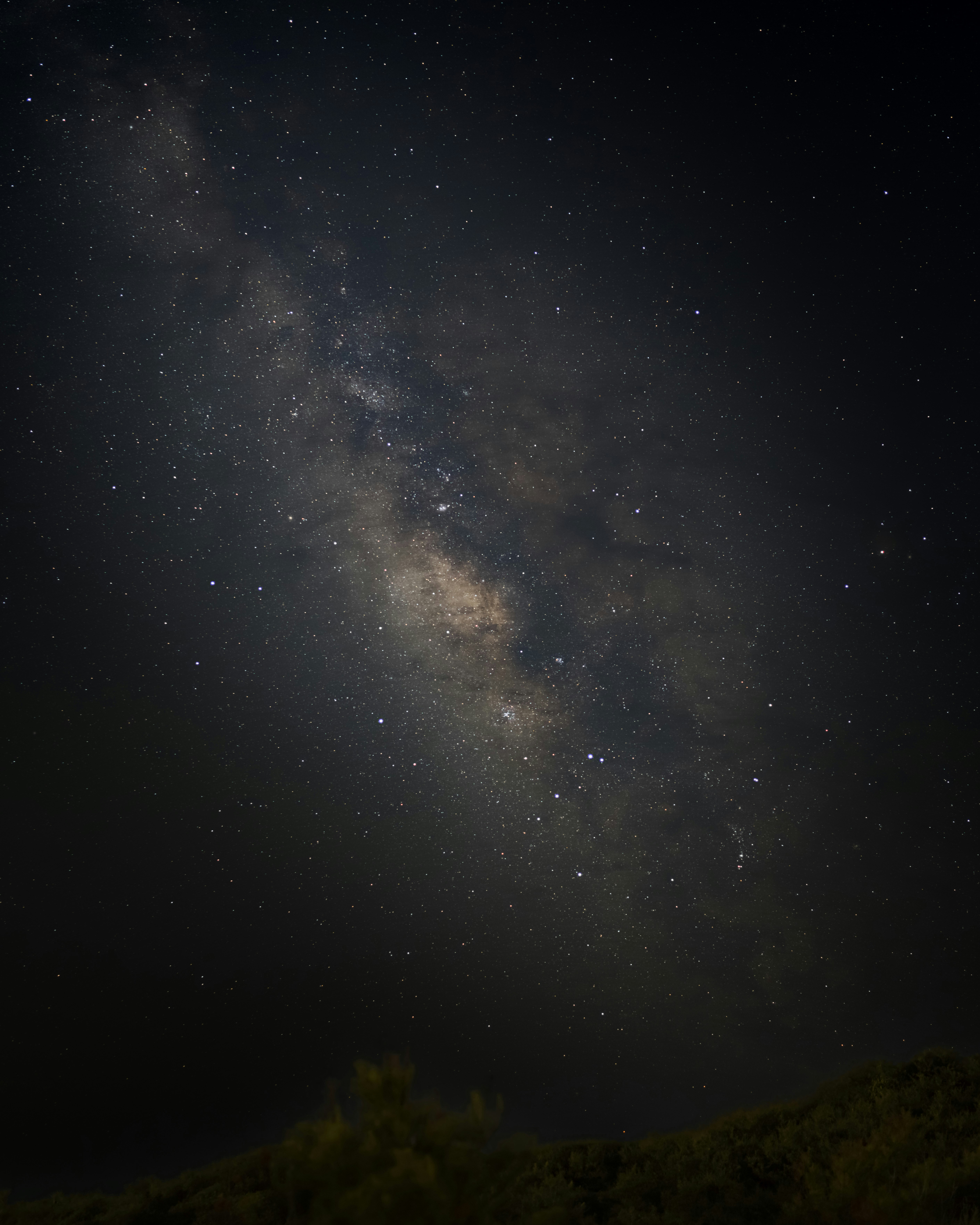 Milky Way Arches: Night Sky Core Above Desert Dunes