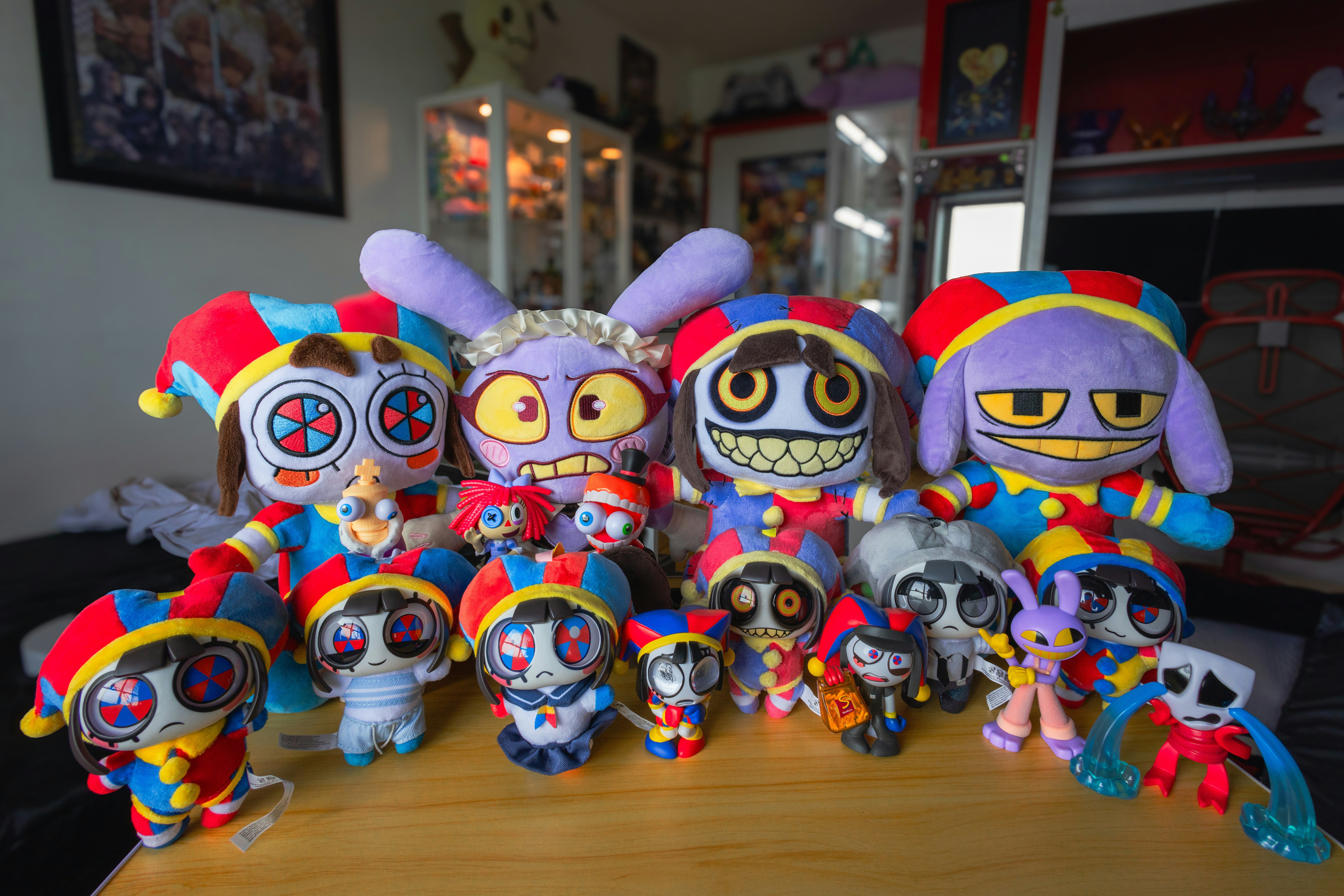 Colorful Plushes Parade: A Studio Shelf of Curious Characters