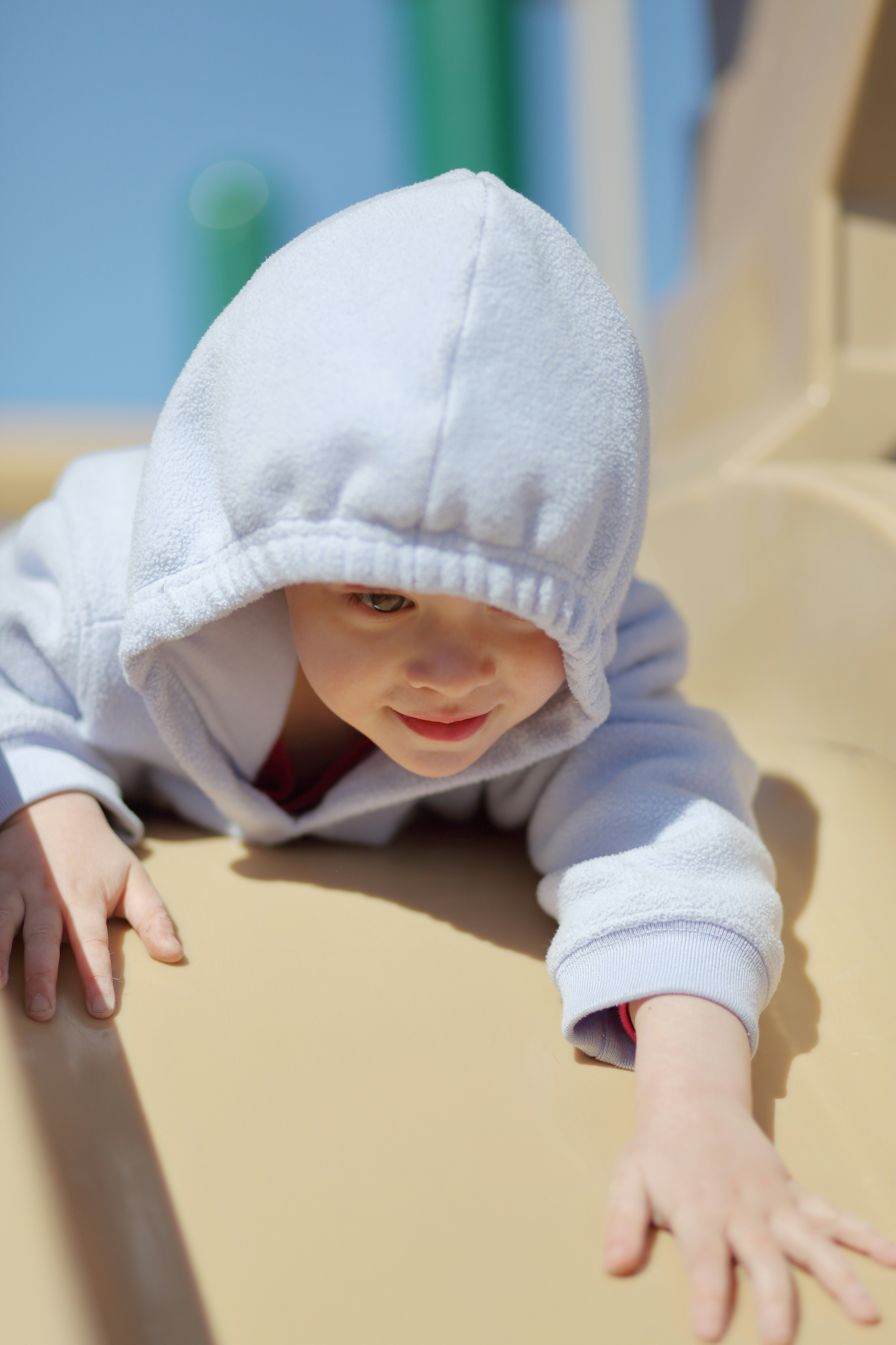 Little Explorer at the Slide Verge
