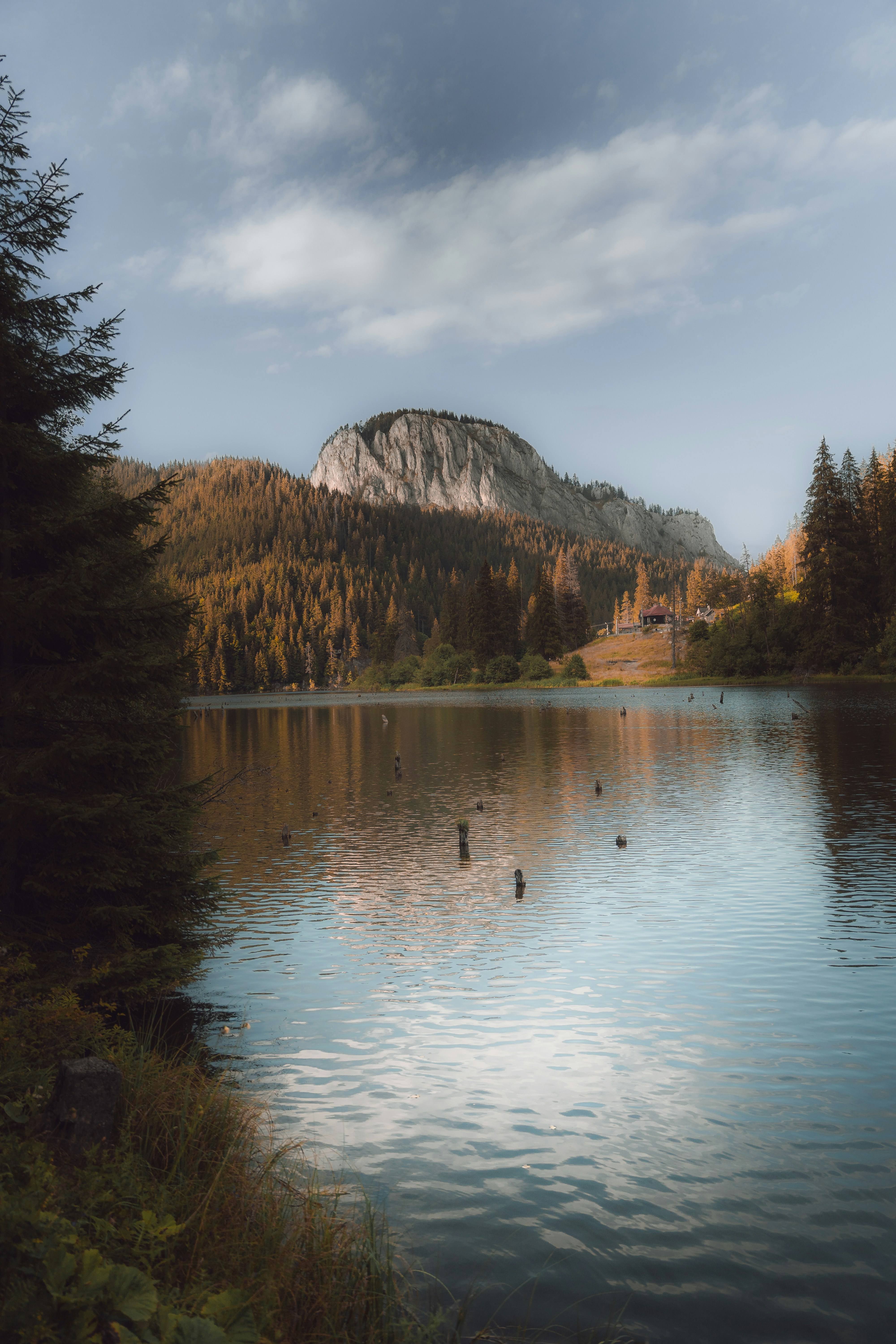 Lone Peak Over Calm Waters