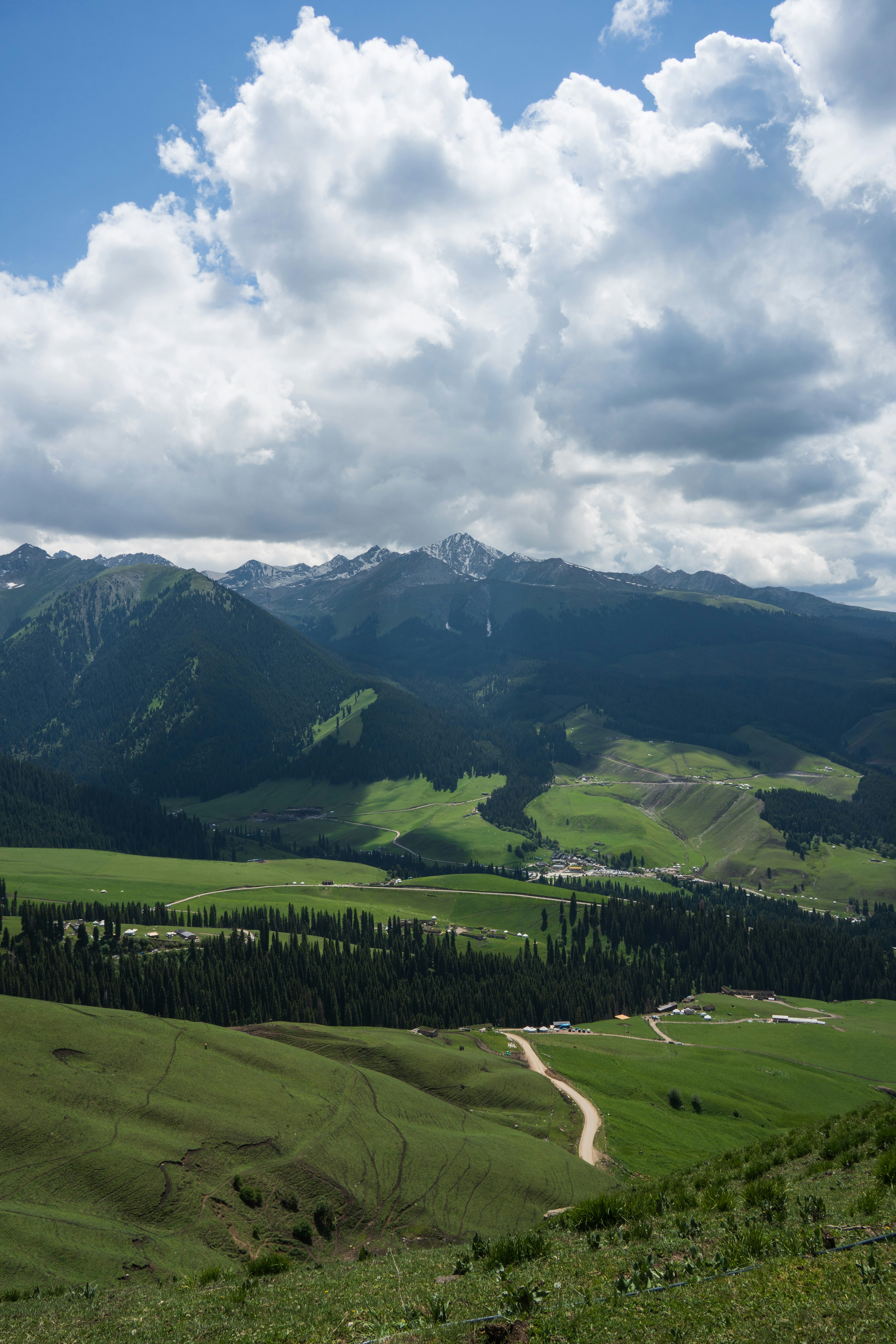 Andean Valley Road to the Clouds