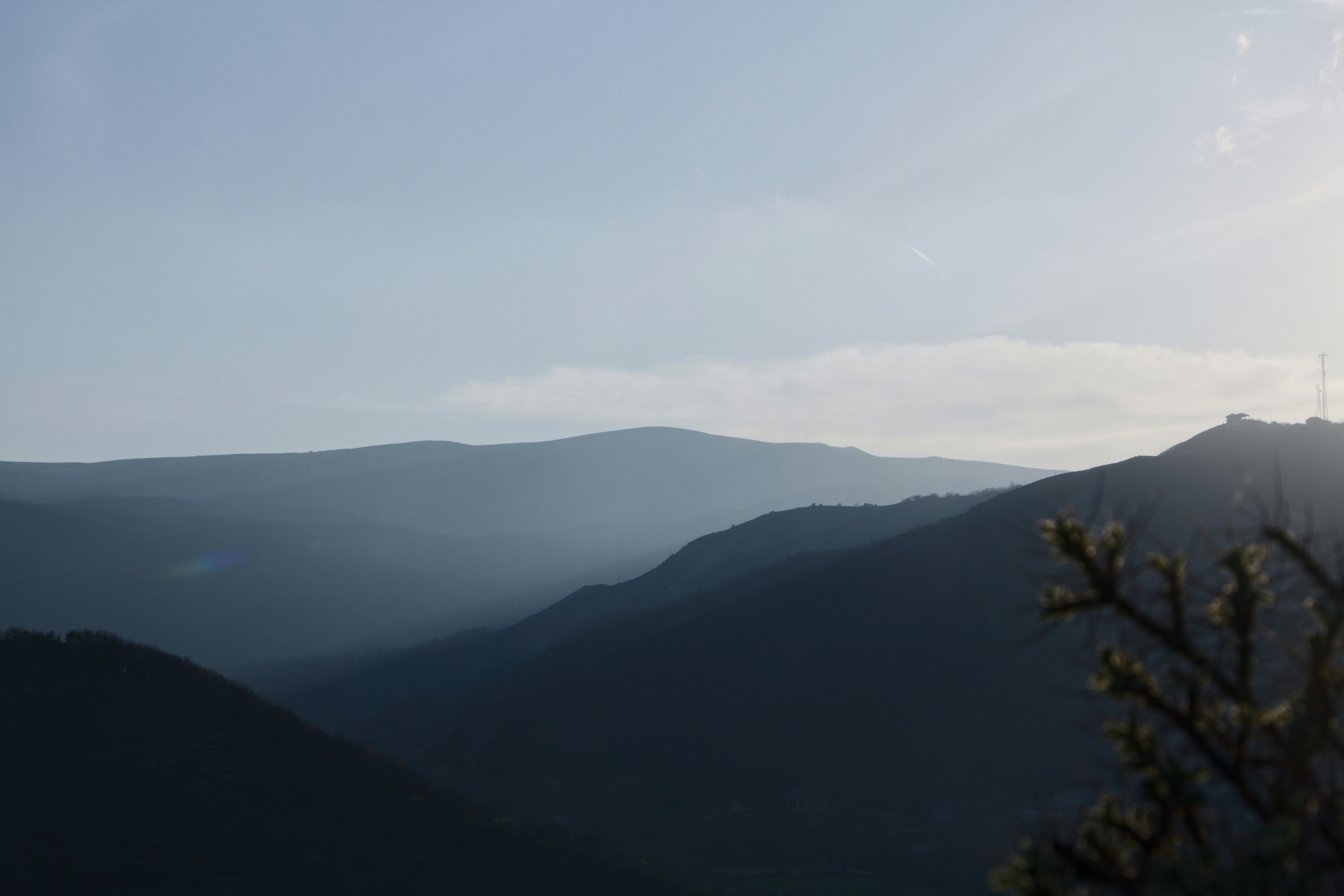 Distant Ridge under a Quiet Sky