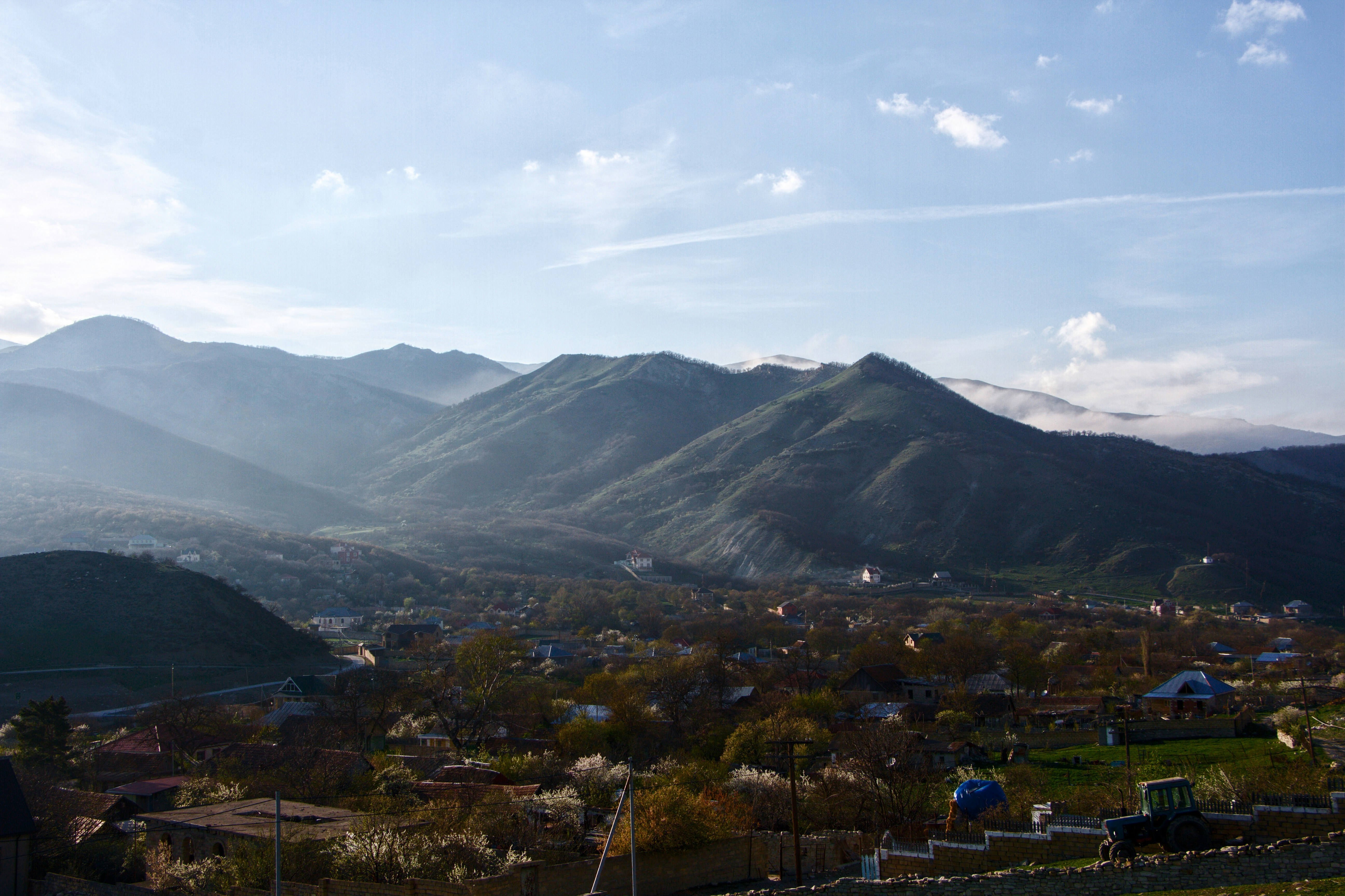 Mist over the Valley: Dawn in the Mountain Village