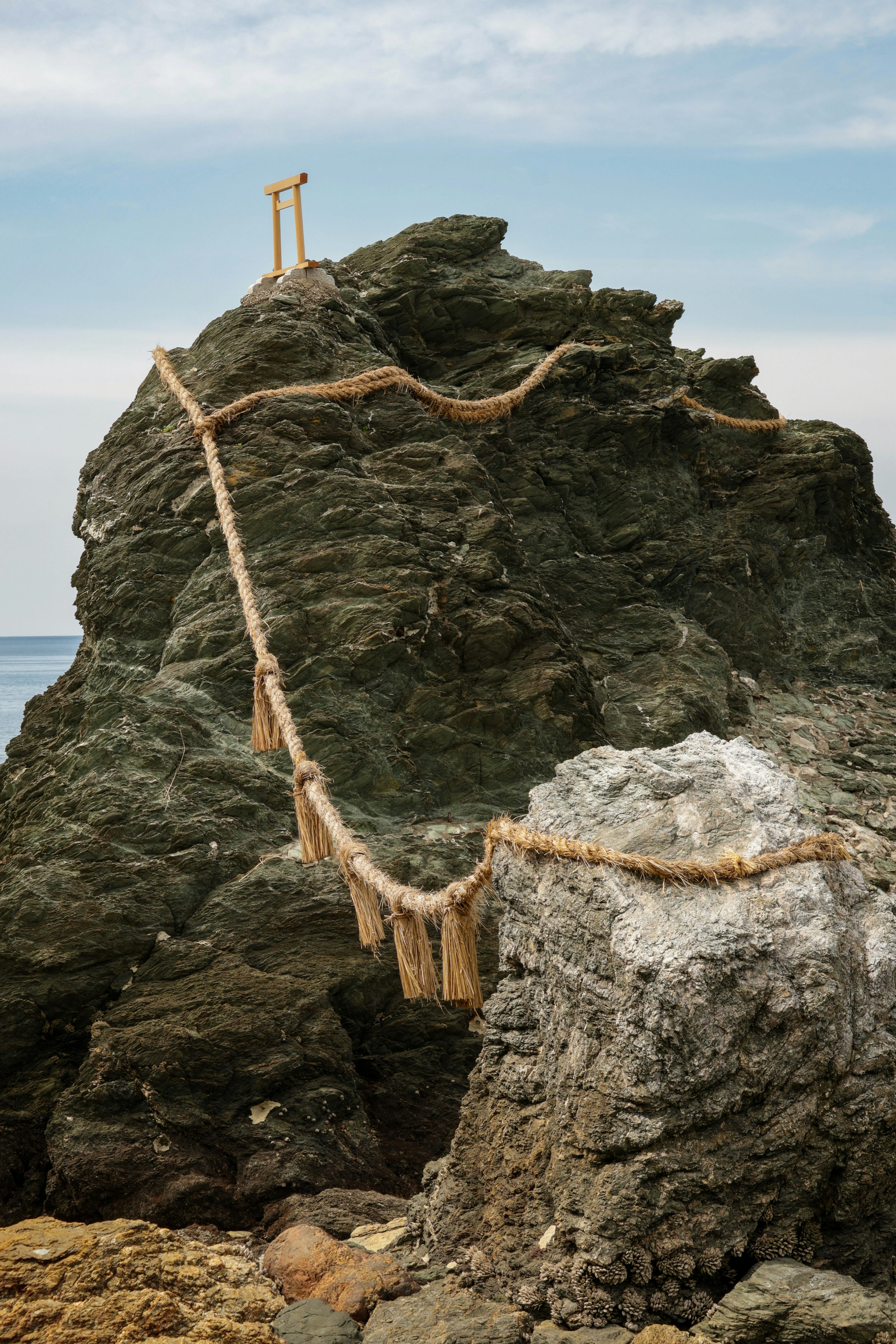 Rope of Time: A Shrine Clings to the Wind-Tossed Cliff