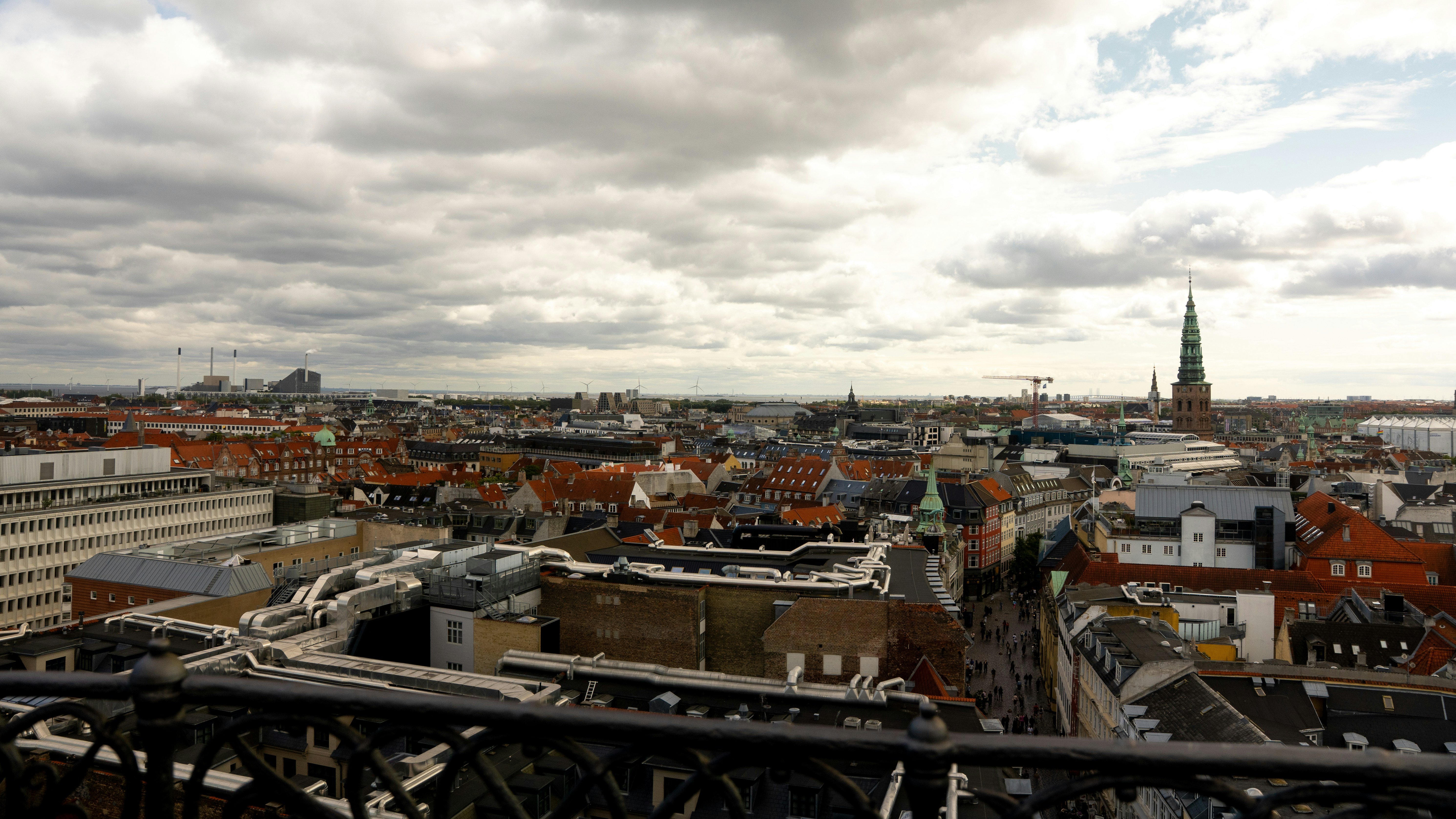 Rooftop Vistas Over a Northern City