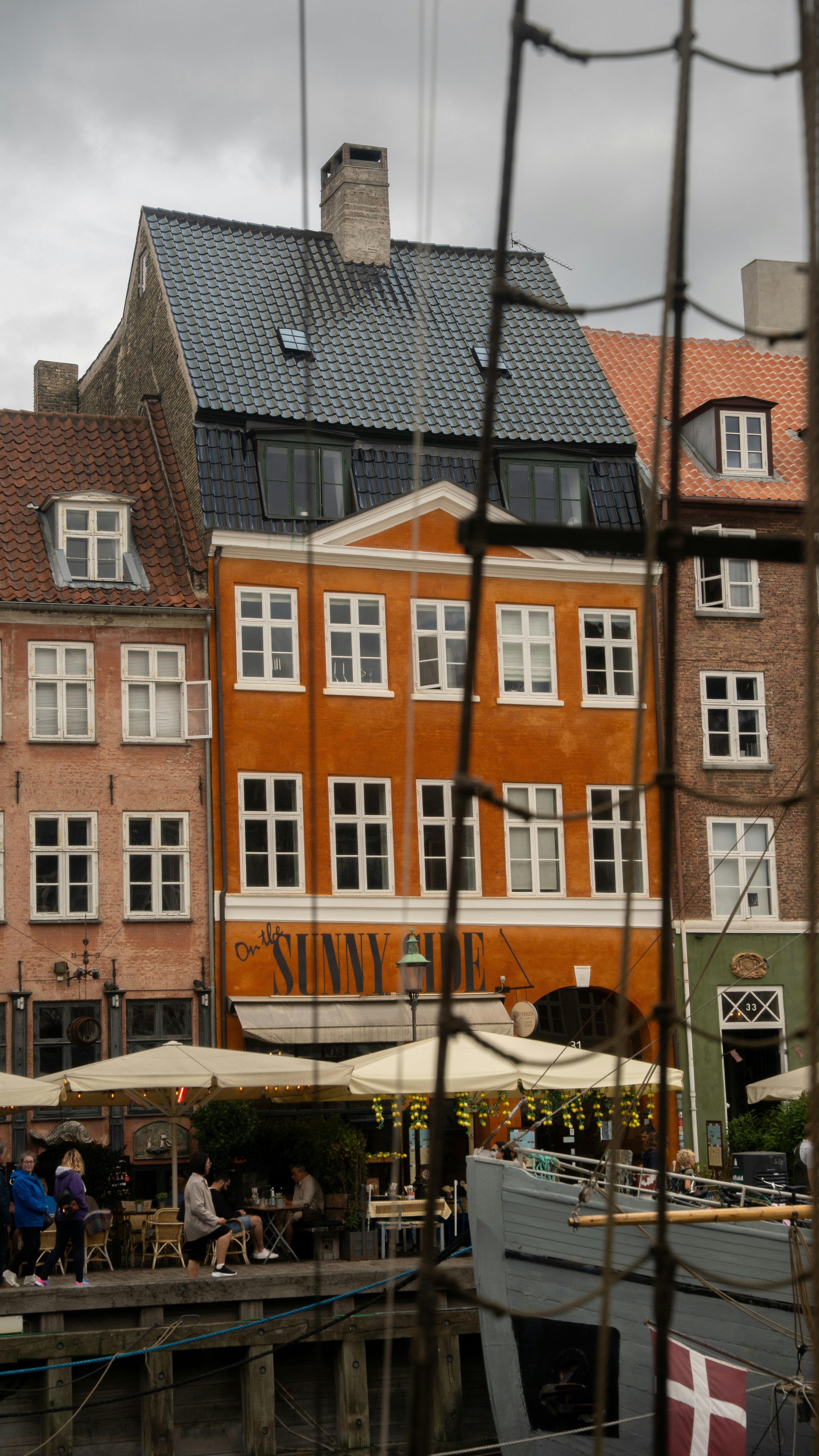 Orange Facade Over Hafen Courtyard