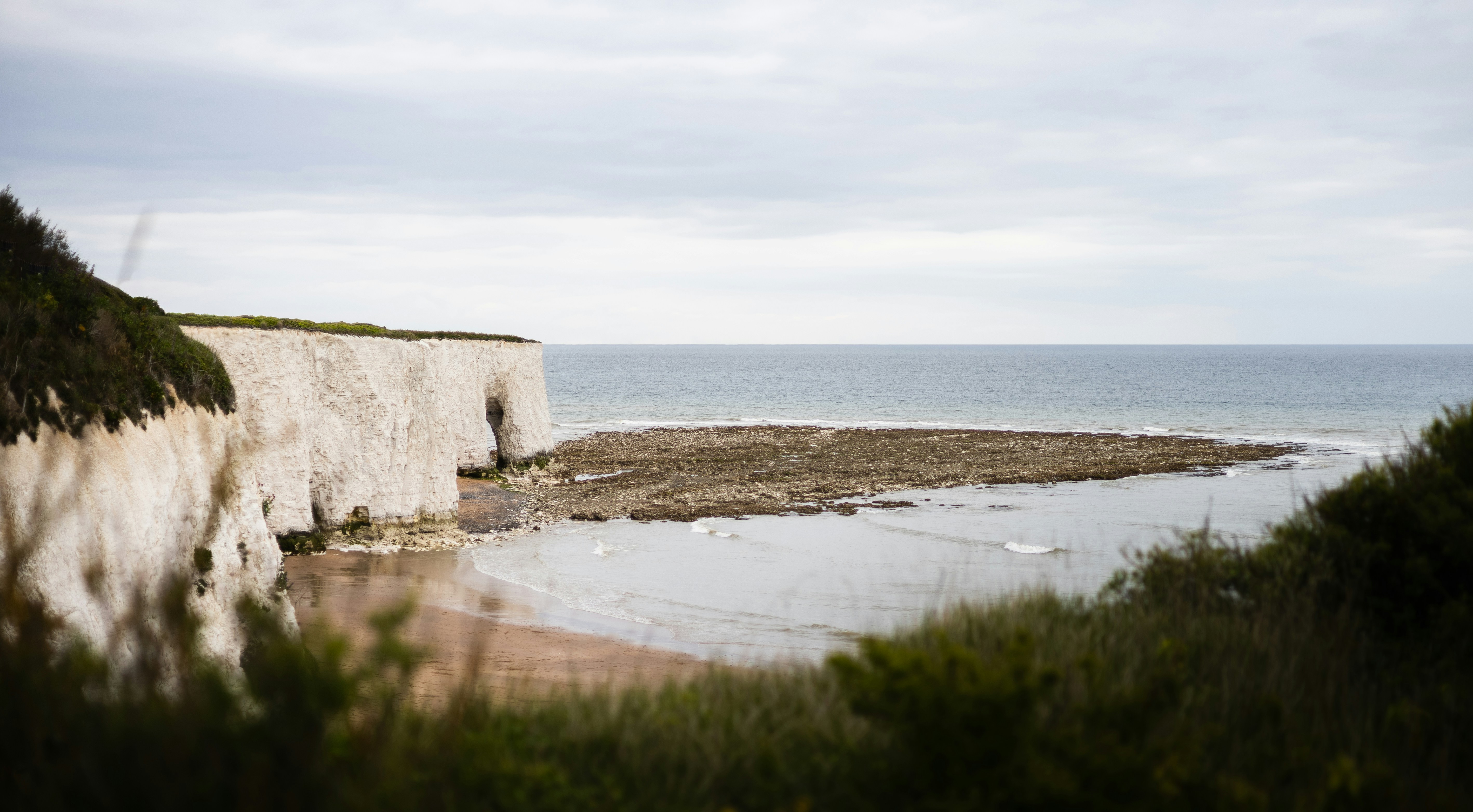 Cliff Edge at Distant Sea