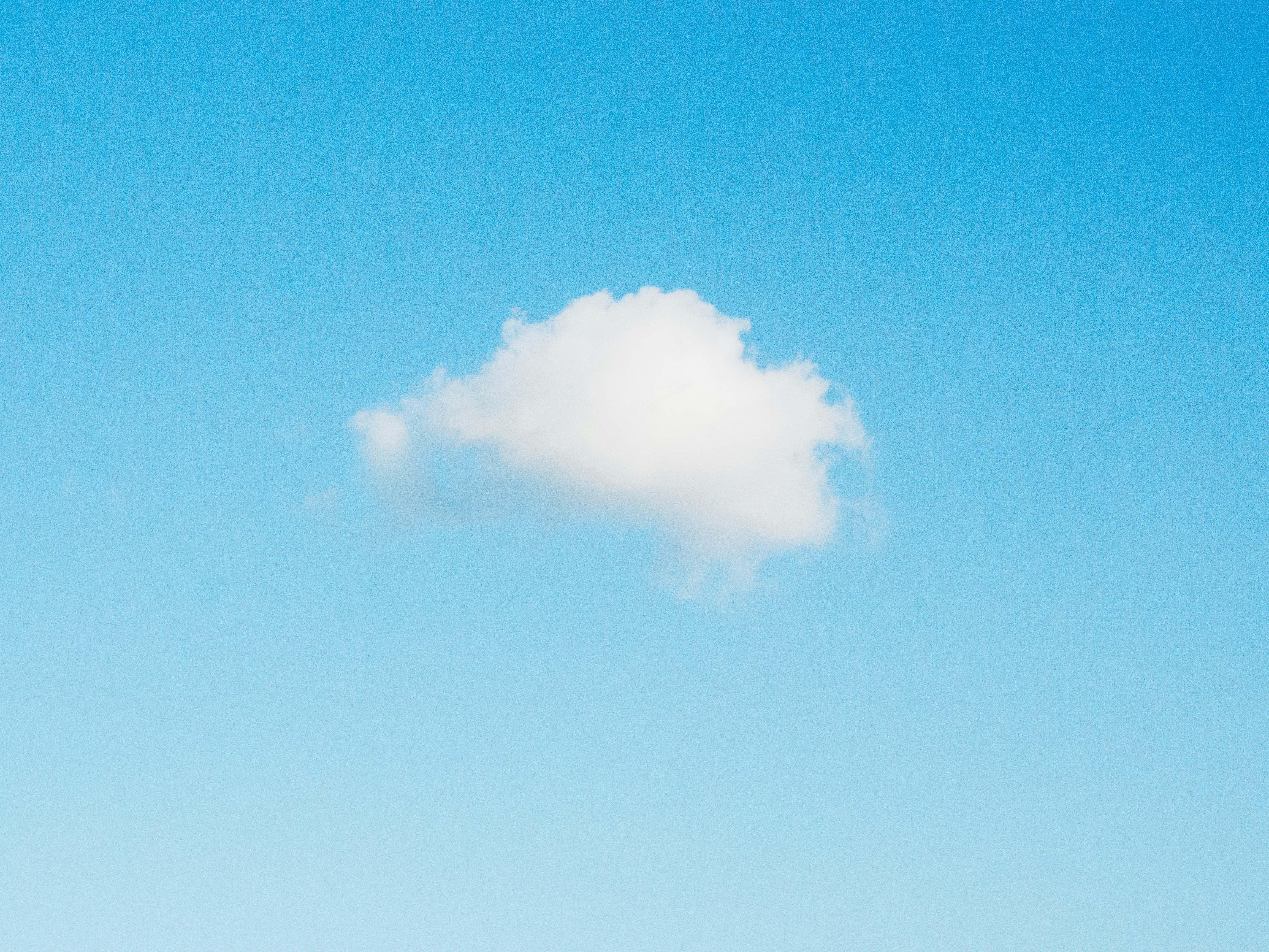 A Lonely Cloud in Cerulean Sky