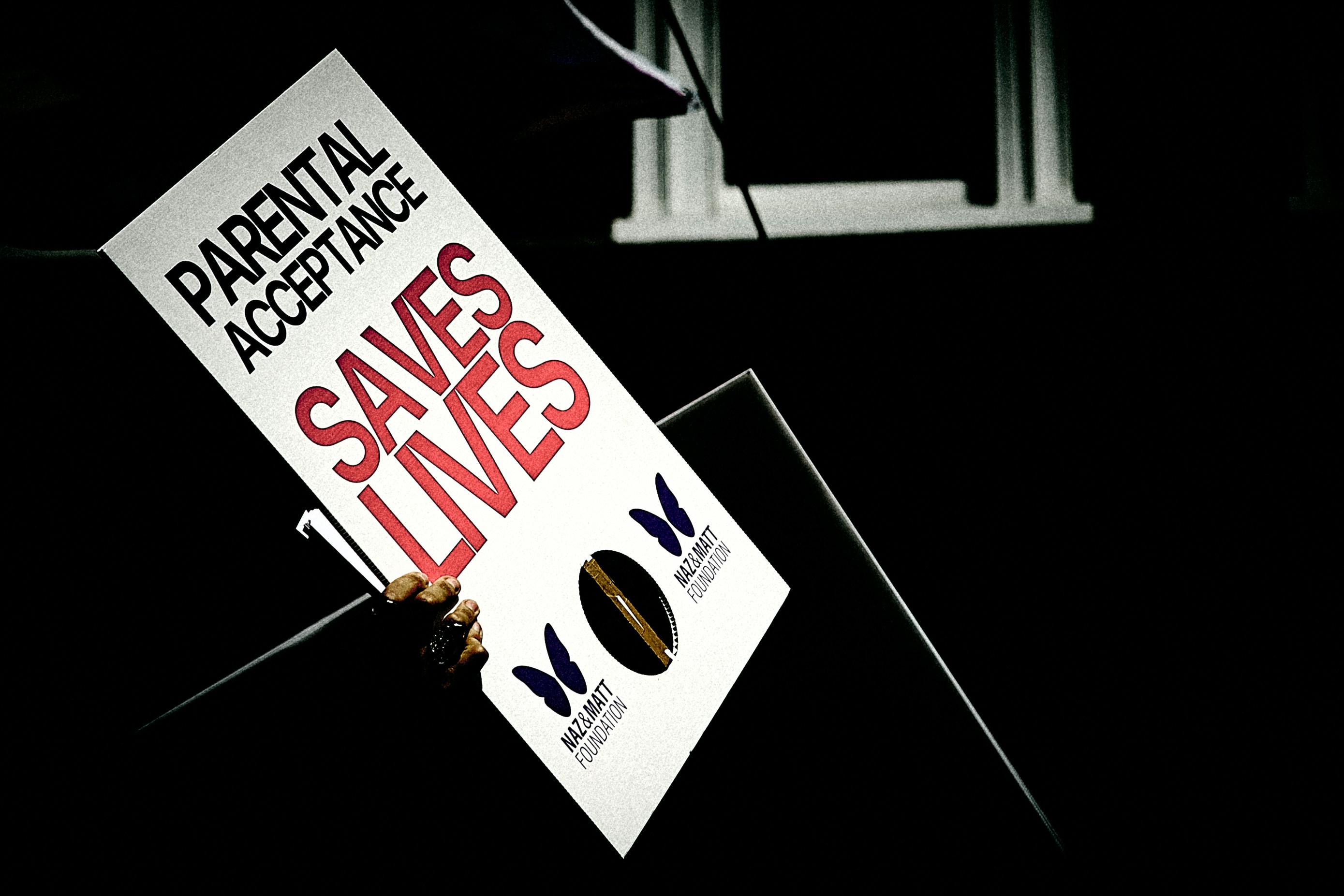 Sign of Hope: A Protest Flyer in Shadowed Light