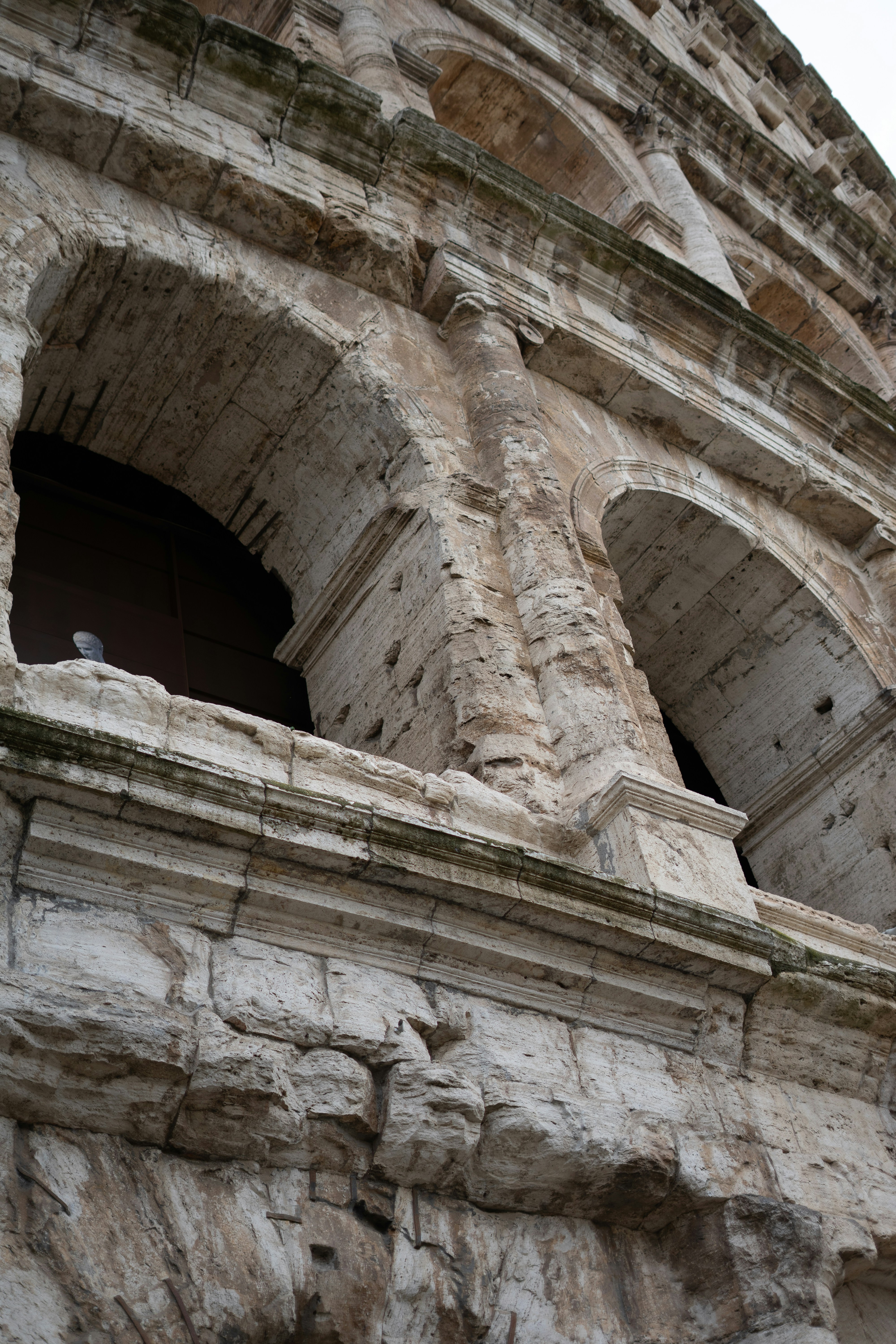 Stone Arches and Weathered Arches: Time Sculpted Facade
