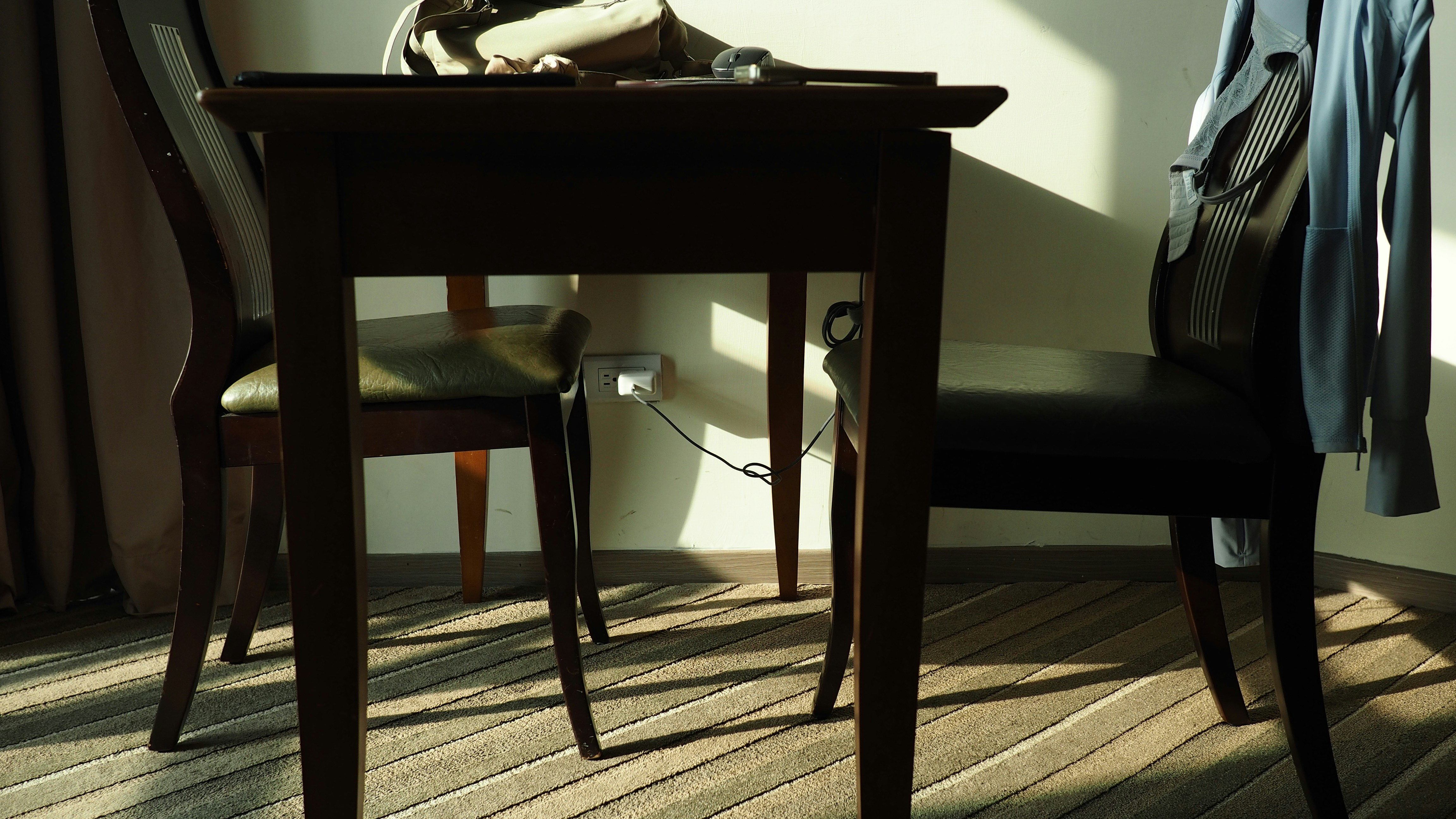 Quiet Corner: Desk, Chairs, and Cable Noon Light