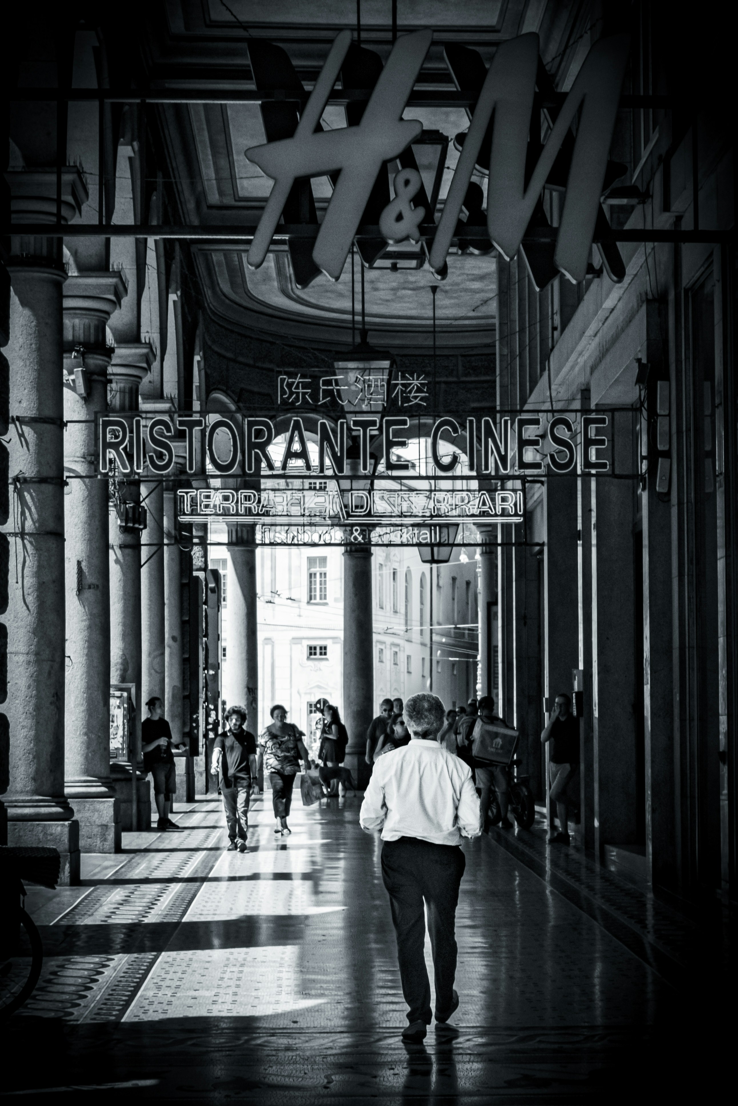 Echoes of the Passage: Crowds and Neon in a Historic Arcade