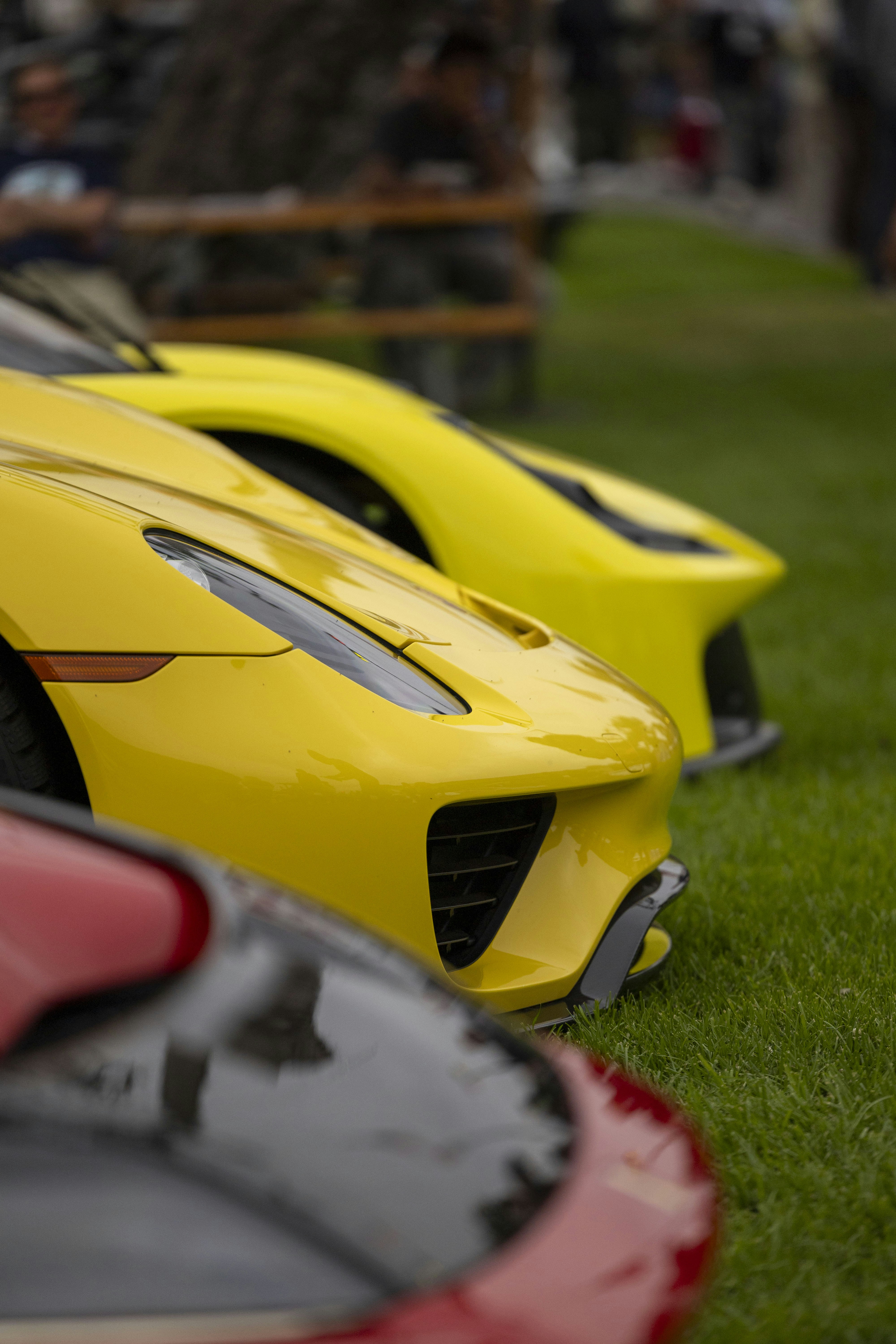 Line of Yellow: A Row of Supercars at a Gentle Banquet