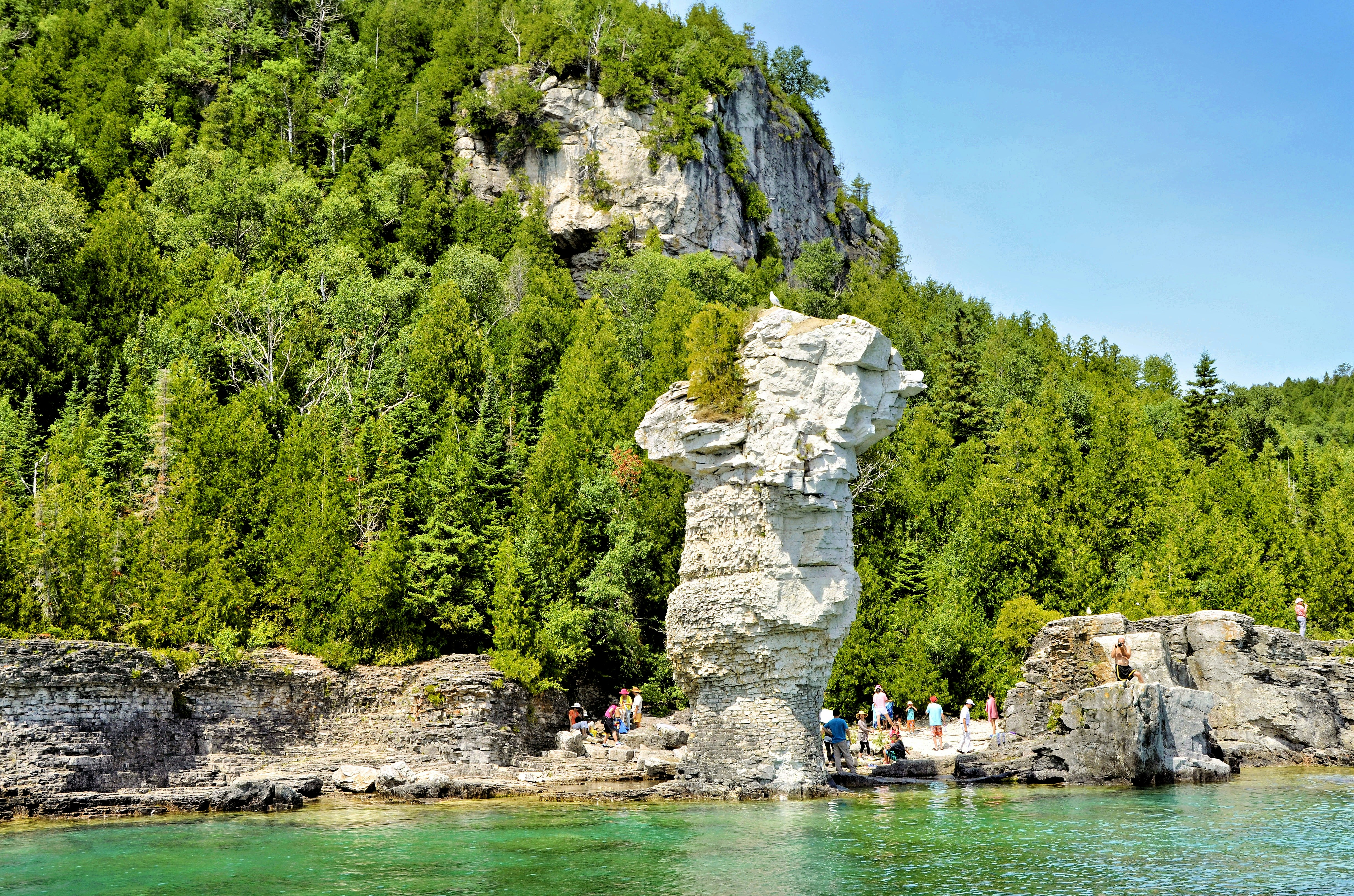 Stone Balance at the Heart of Lake Moraine
