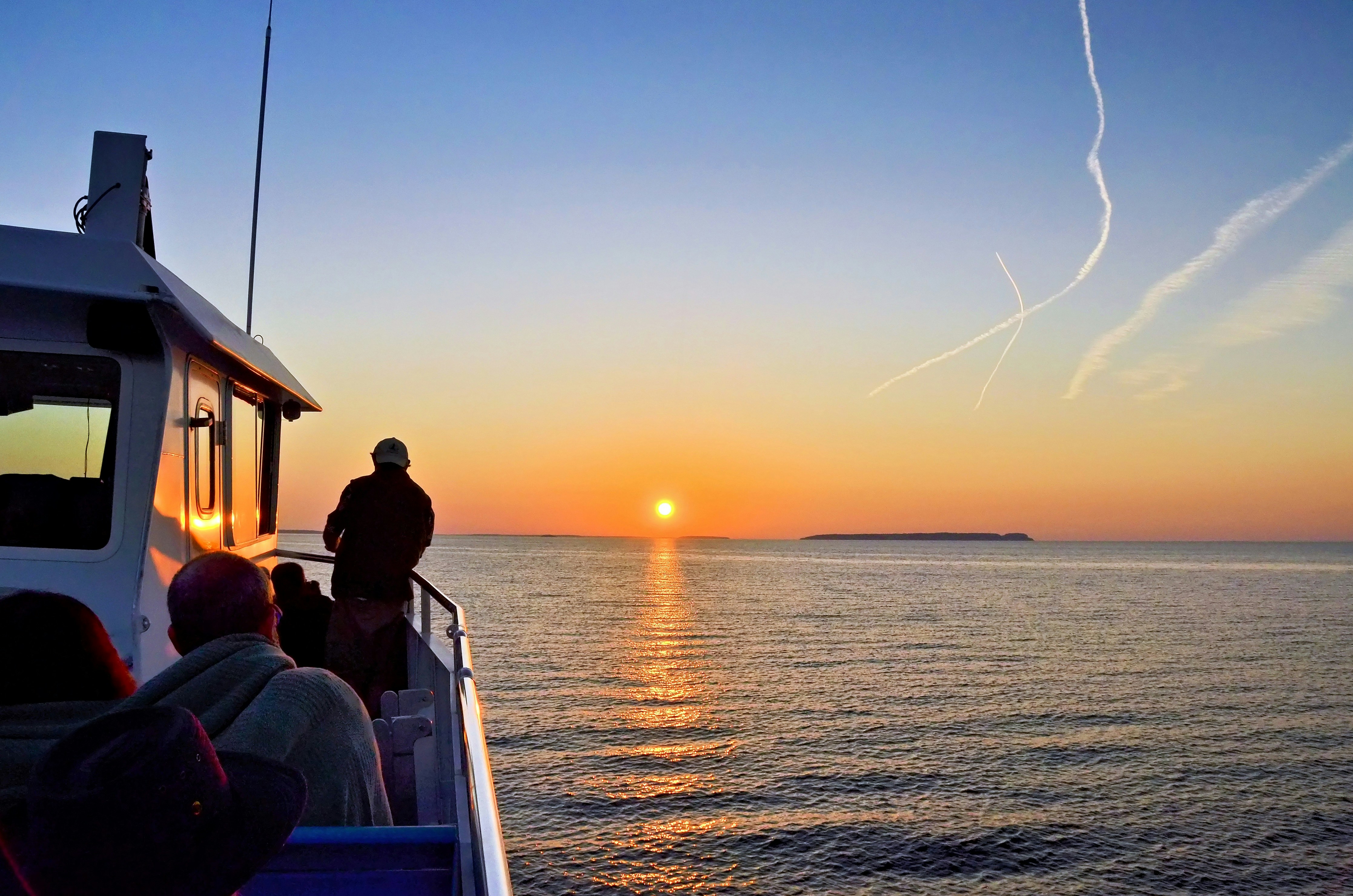 Sunlit Horizon from the Bow