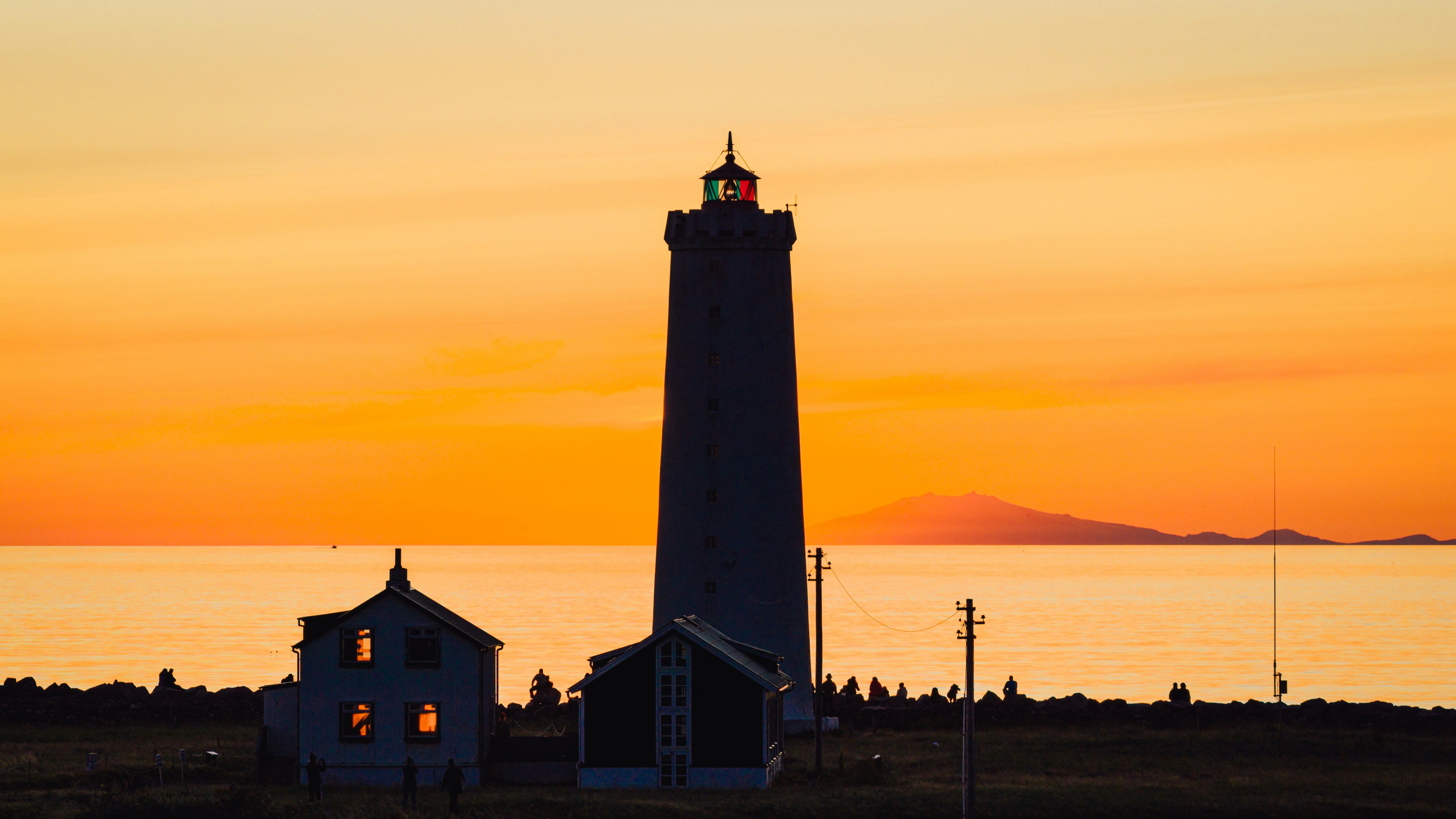 Lighthouse Beacon at Golden Hour