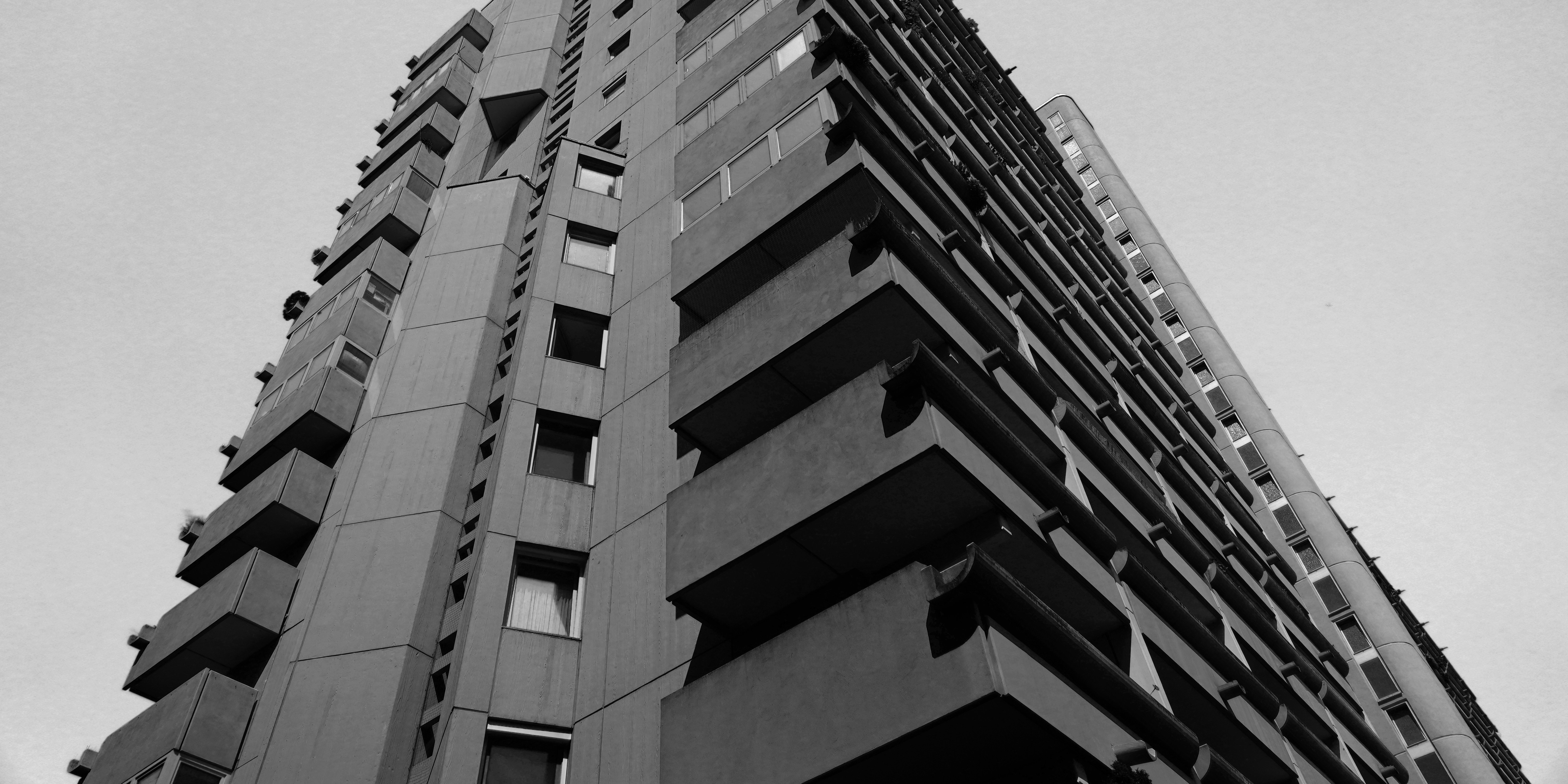 Vertical City: Towering Facade Rising Into the Sky