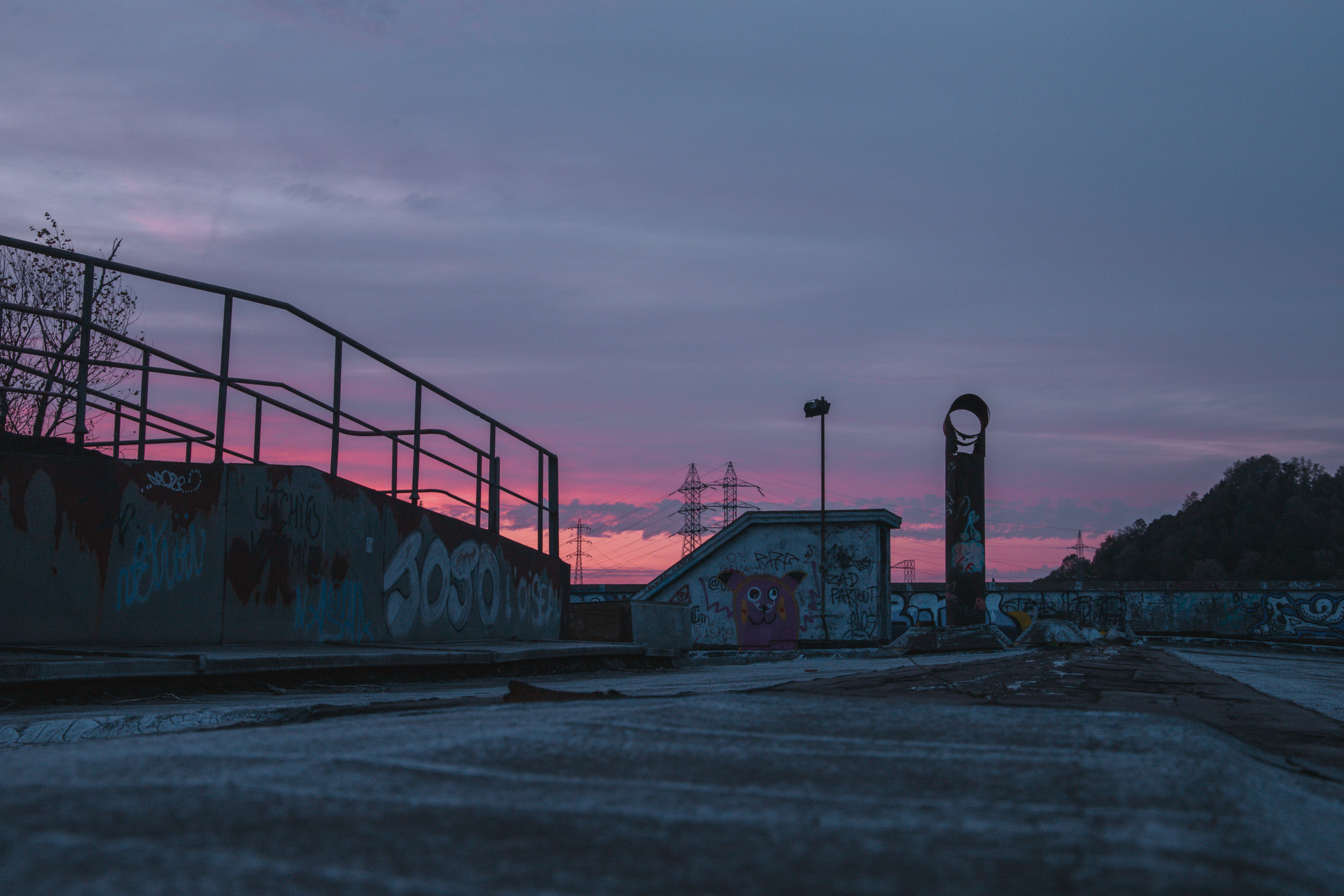 Dusk at the Graffiti Ramp