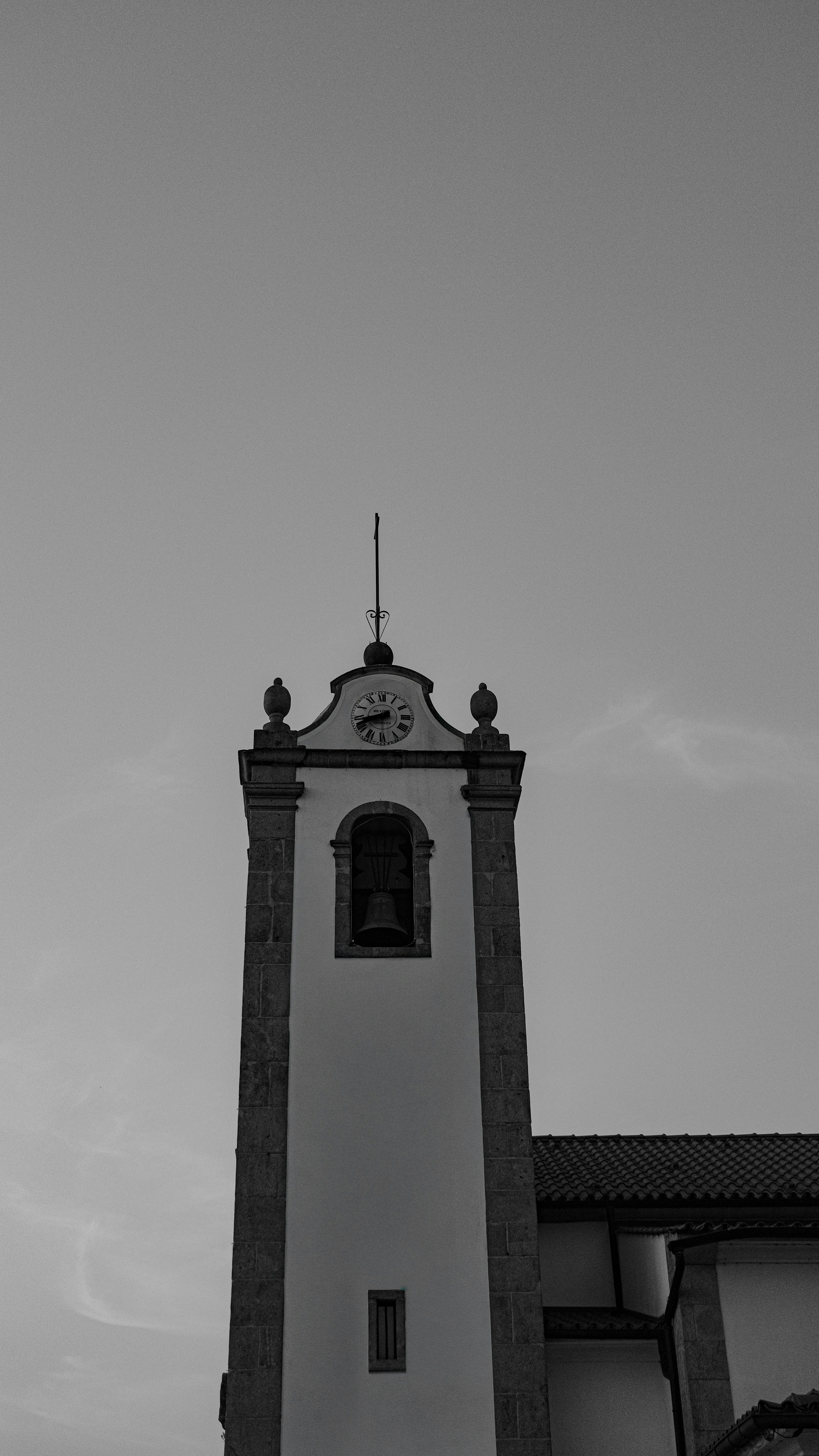 Clocked Silence: A Tower Reaches Toward the Sky